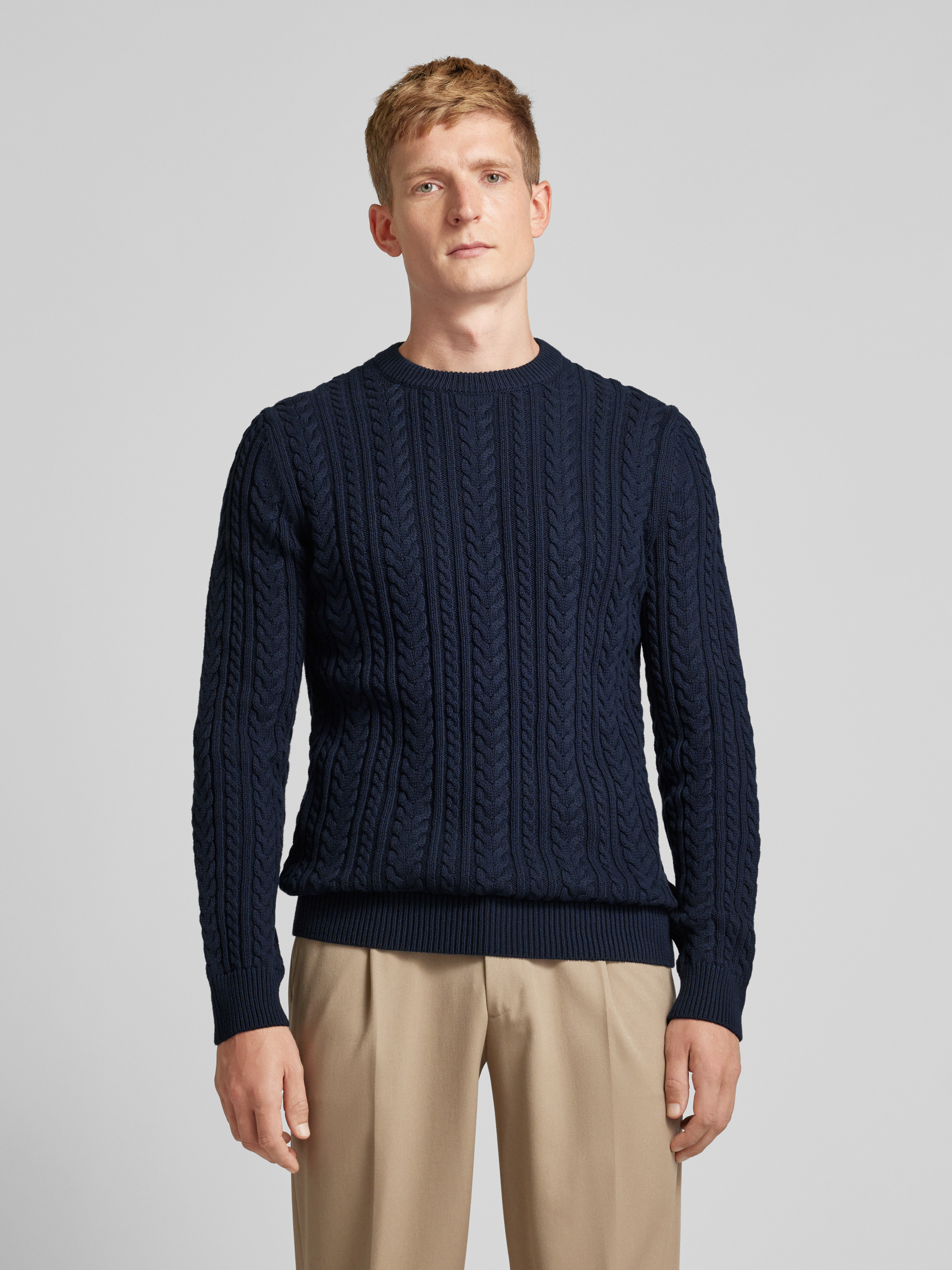 MCNEAL Strickpullover mit Zopfmuster (dunkelblau) online kaufen