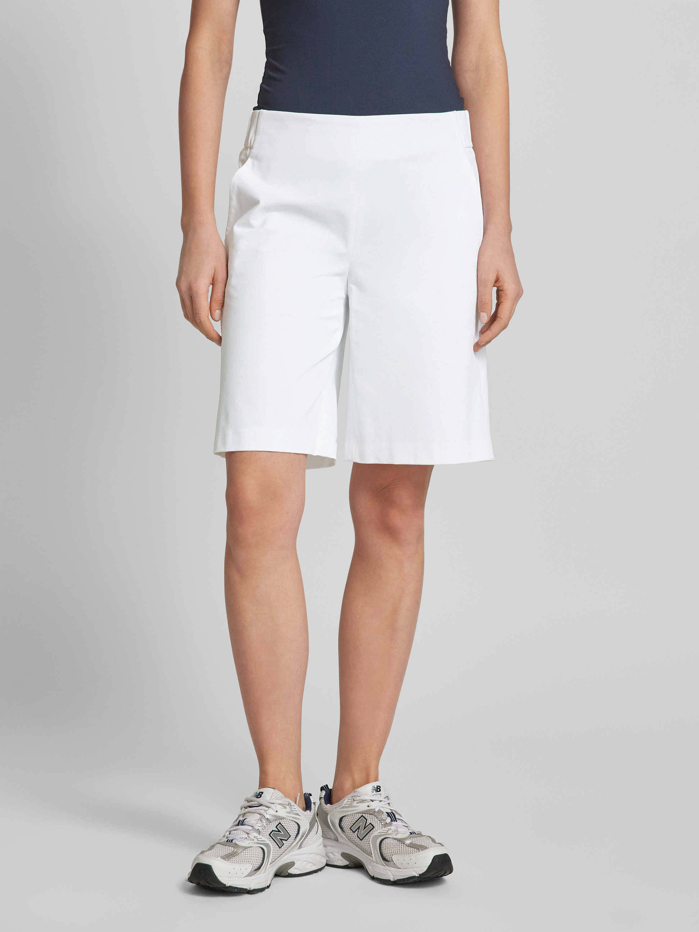 Raffaello Rossi Korte broek in effen design, model 'Iska' in wit online ...