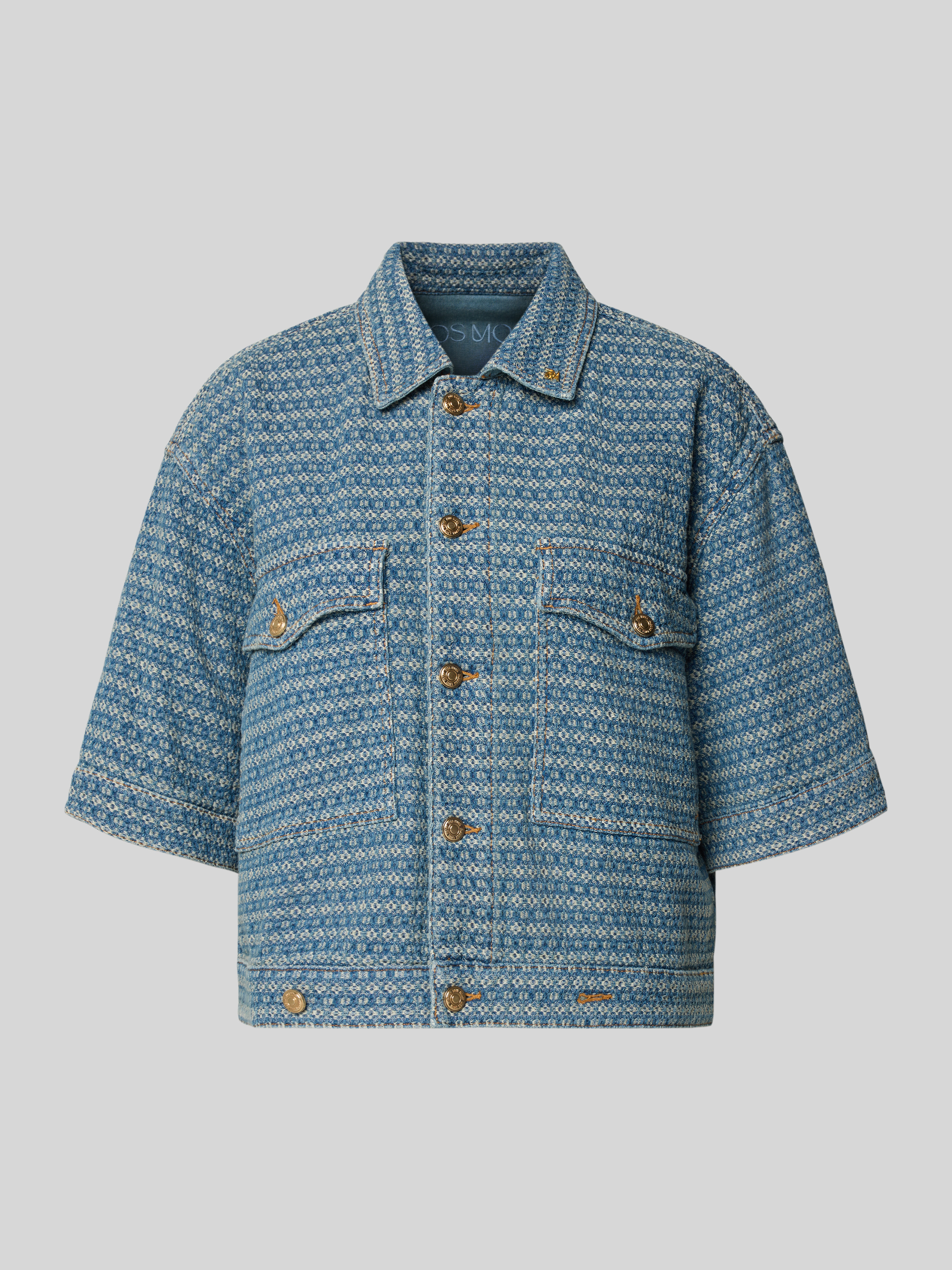 MOS MOSH relaxed fit jack in denimlook met borstzakken model 'Ebba' in ...