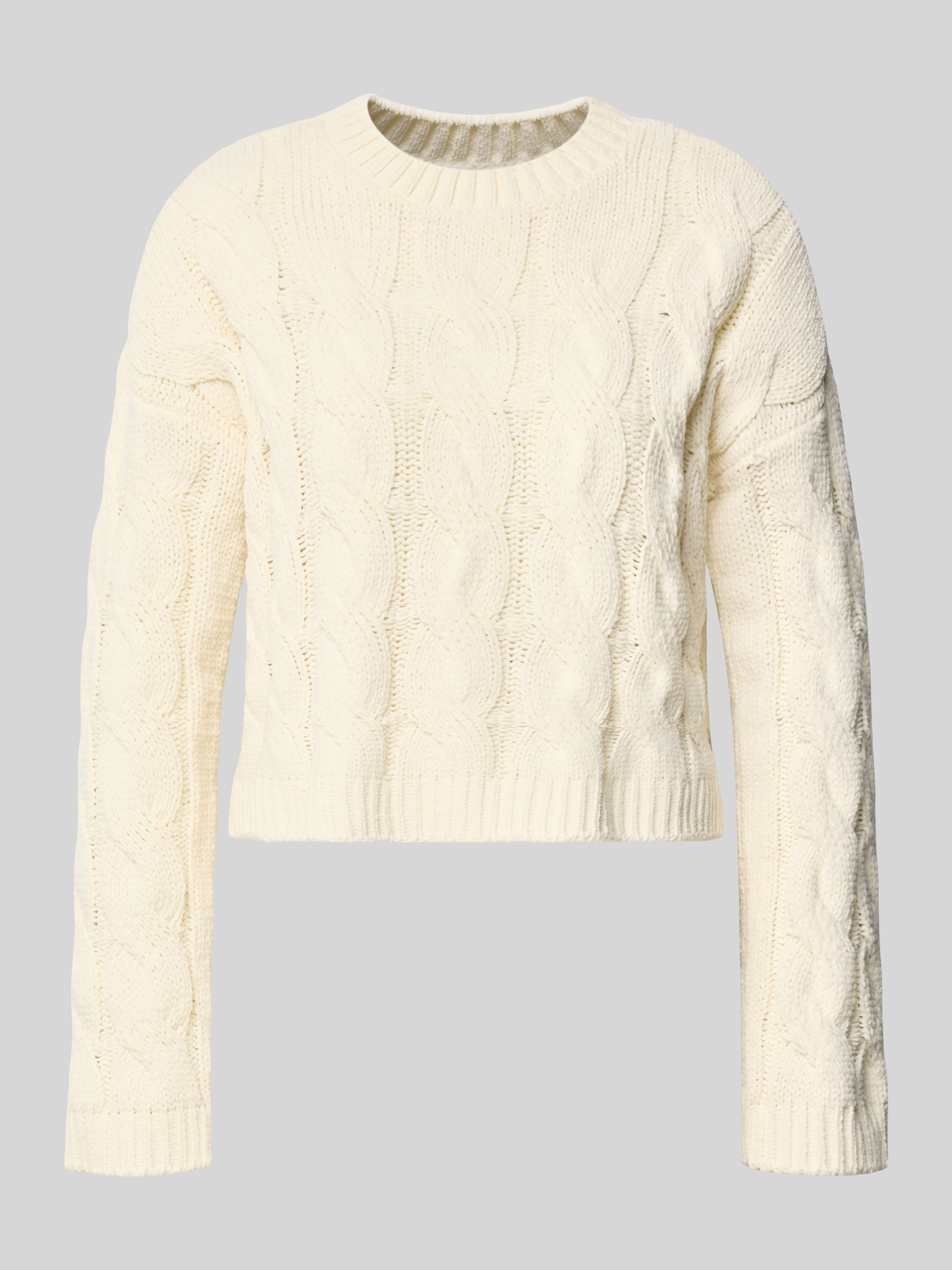 Only Regular Fit Strickpullover mit Zopfmuster Modell 'ELLY' (ecru ...
