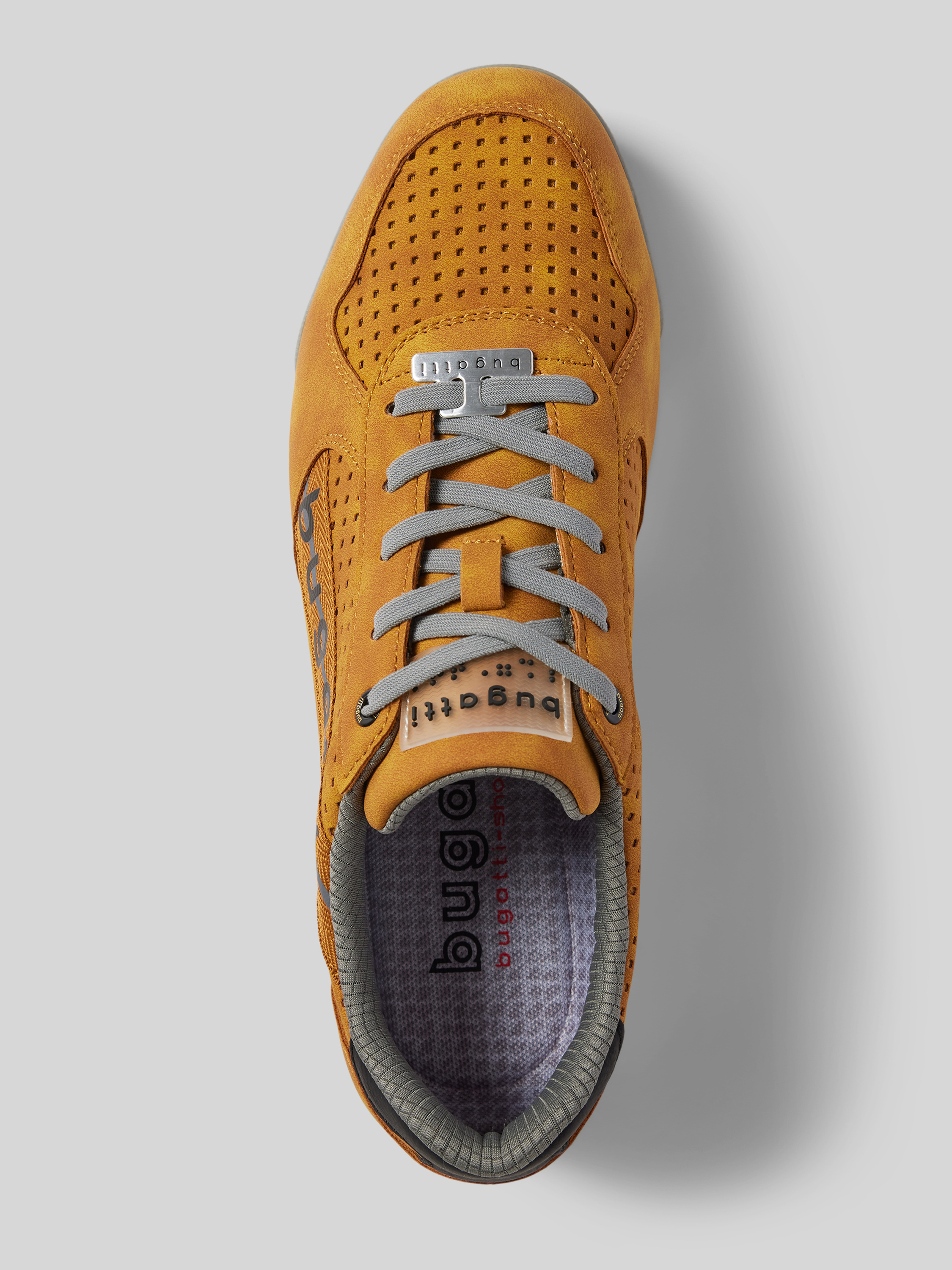 bugatti Sneaker mit Label-Print Modell 'Trevor' (gelb) online kaufen