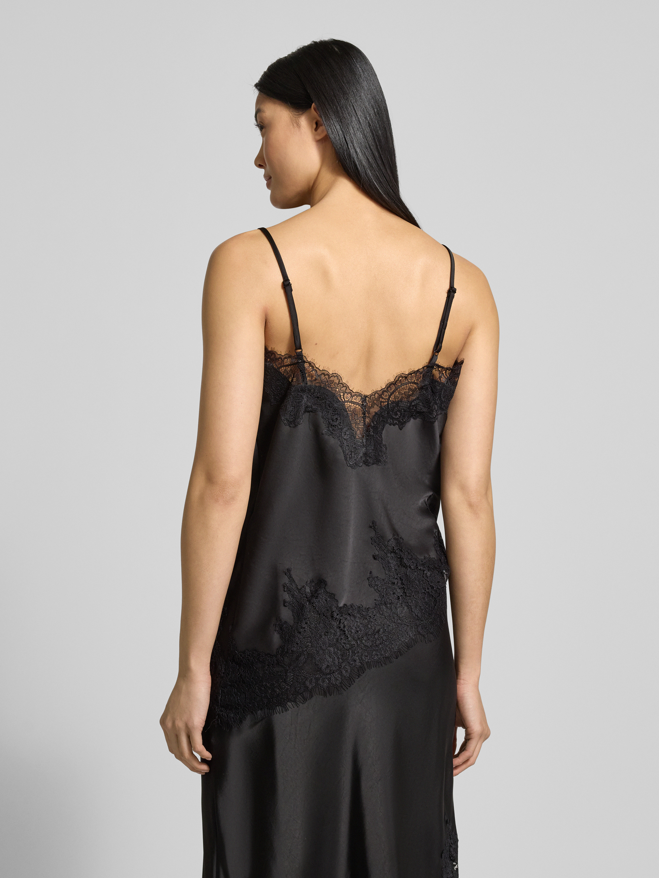 Neo Noir Trägertop mit Spitze Modell 'Viole' (black) online kaufen