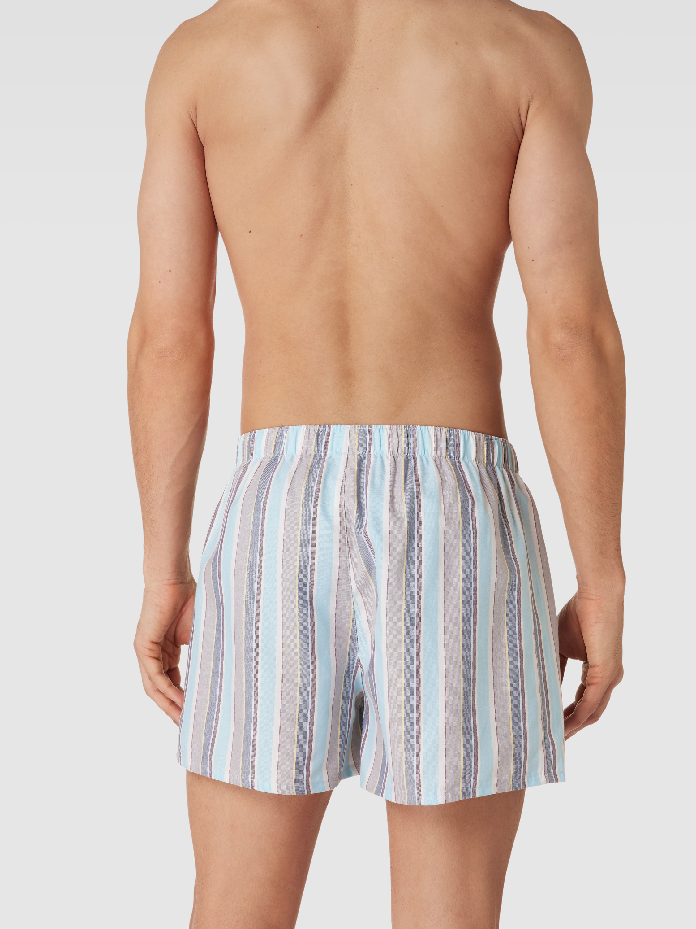 Hanro Boxershorts mit Streifenmuster Modell 'Fancy Woven Boxers' (beige ...