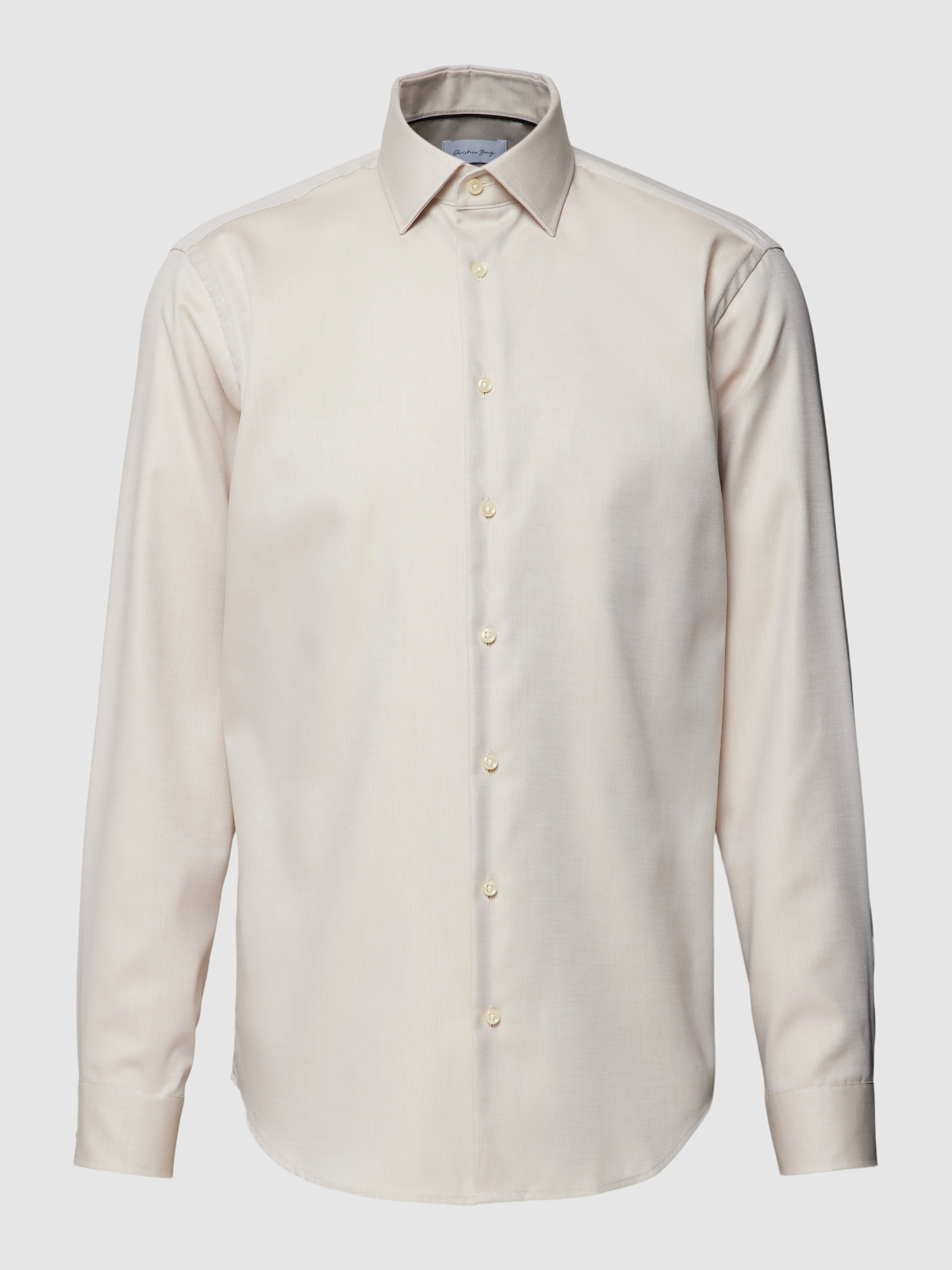 Christian Berg Men Businesshemd mit Knopfleiste (sand) online kaufen