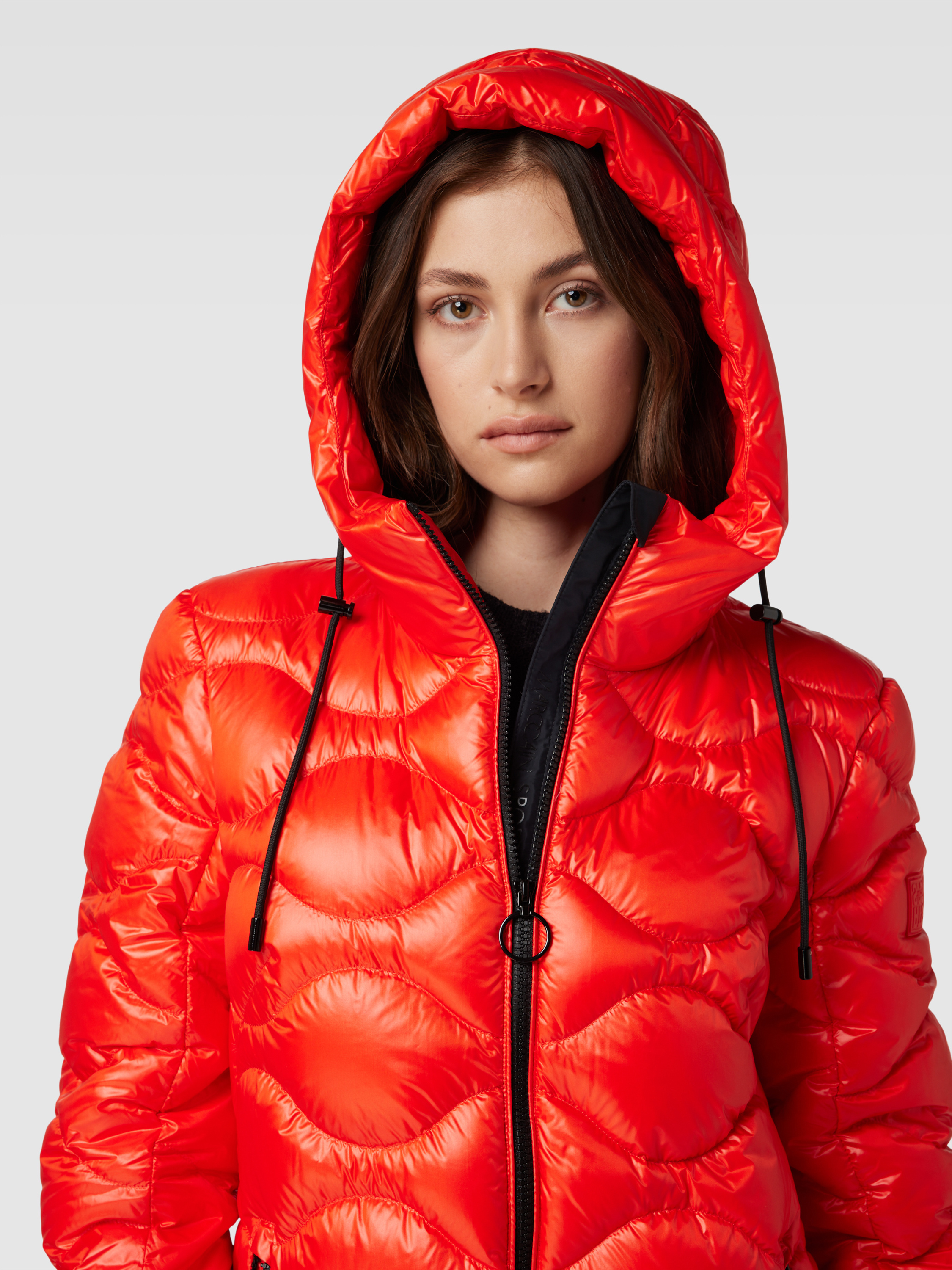 Marc Cain Daunenmantel mit Daunen-Feder-Füllung (rot) online kaufen