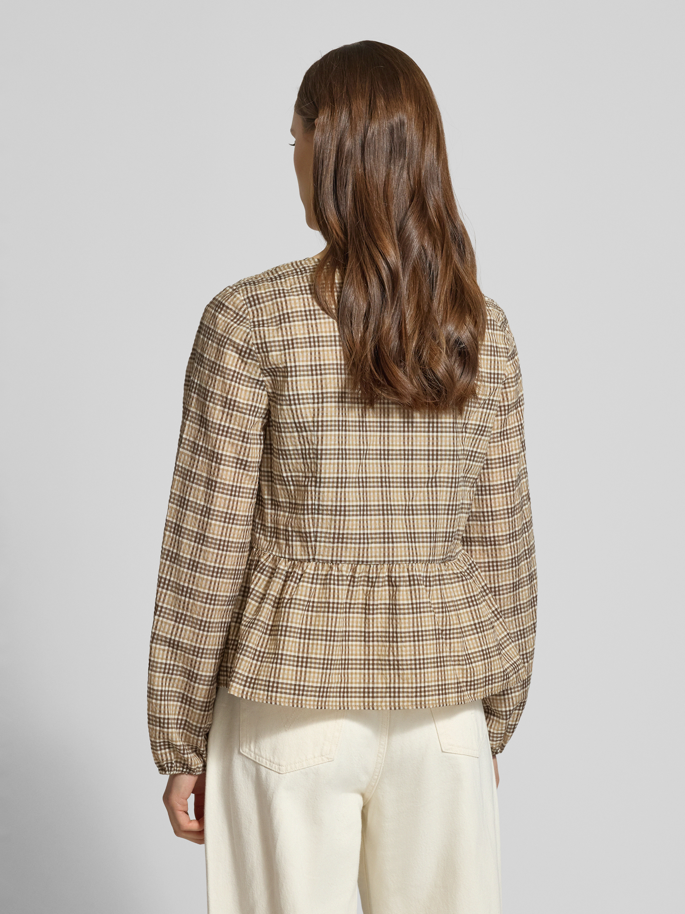 Marc O'Polo Denim Slim Fit Langarmbluse aus Baumwoll-Mix (mittelbraun ...