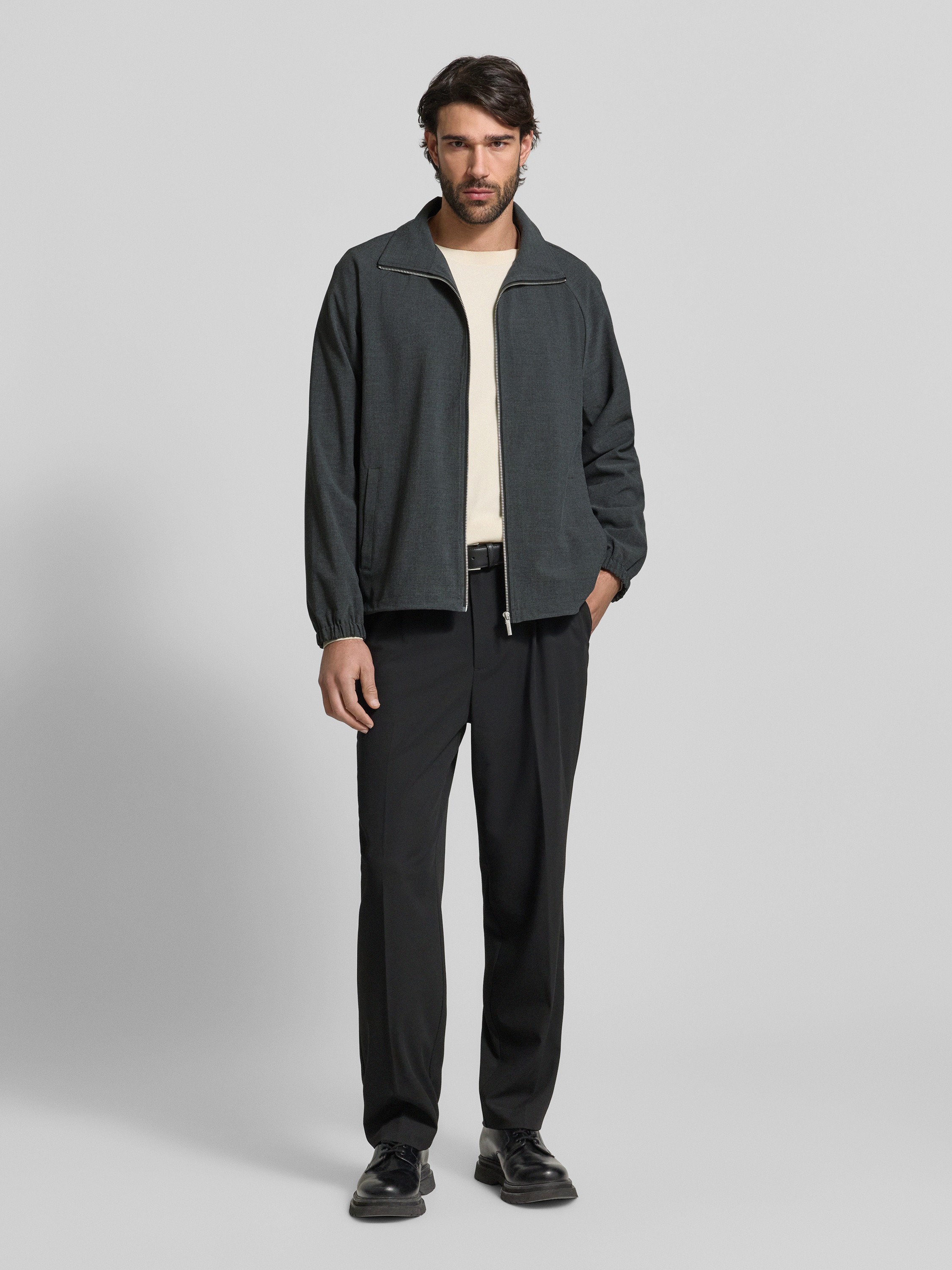 s.Oliver BLACK LABEL Regular Fit Blouson mit Raglanärmeln (anthrazit ...
