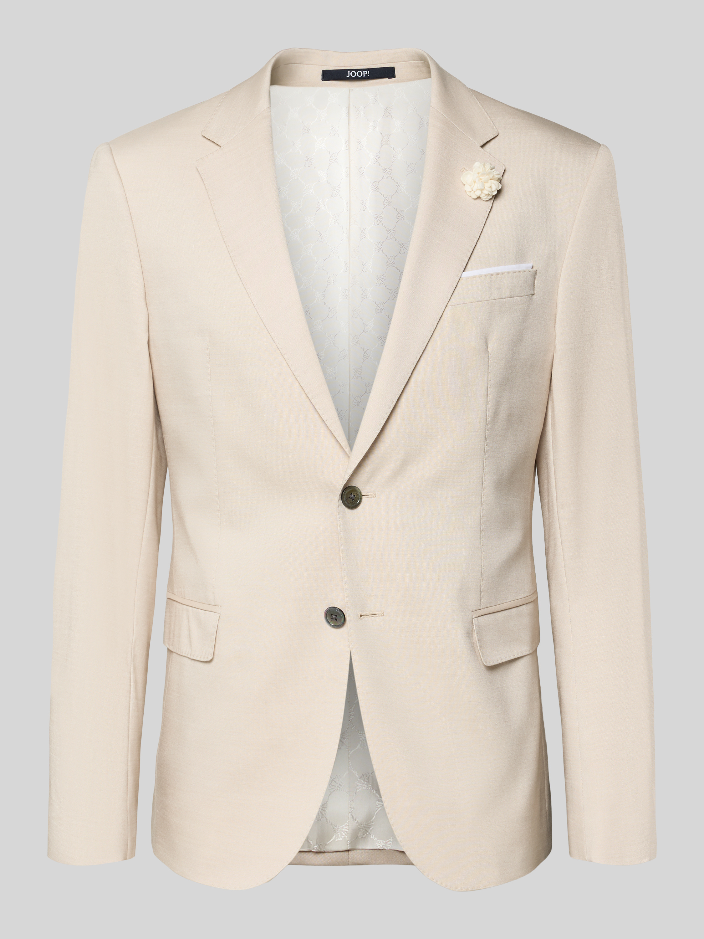 JOOP! Collection 2-knoops colbert met borstzak in zand online kopen | P&C