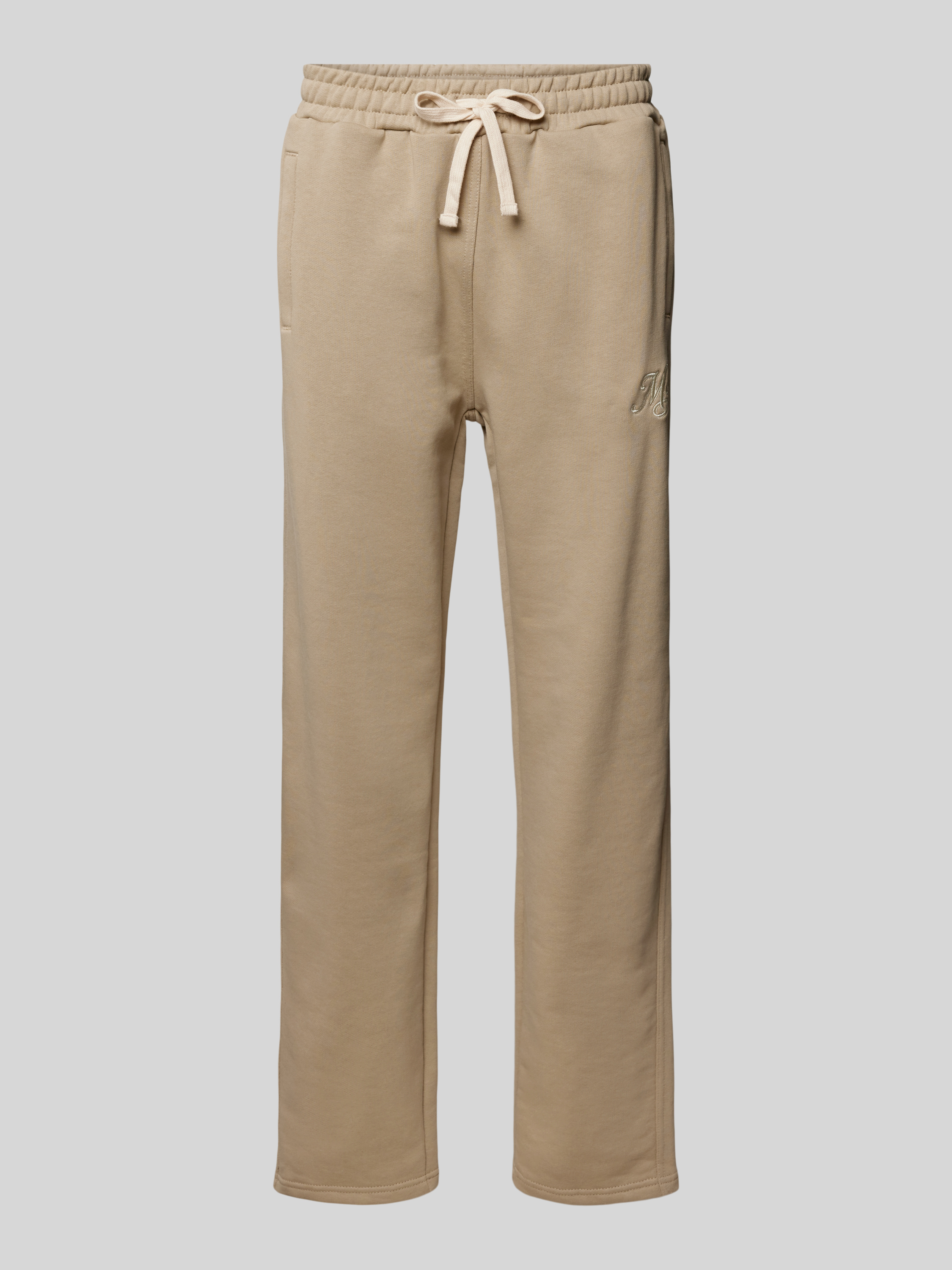 Multiply Apparel Regular Fit Sweatpants mit Label-Stitching (beige ...