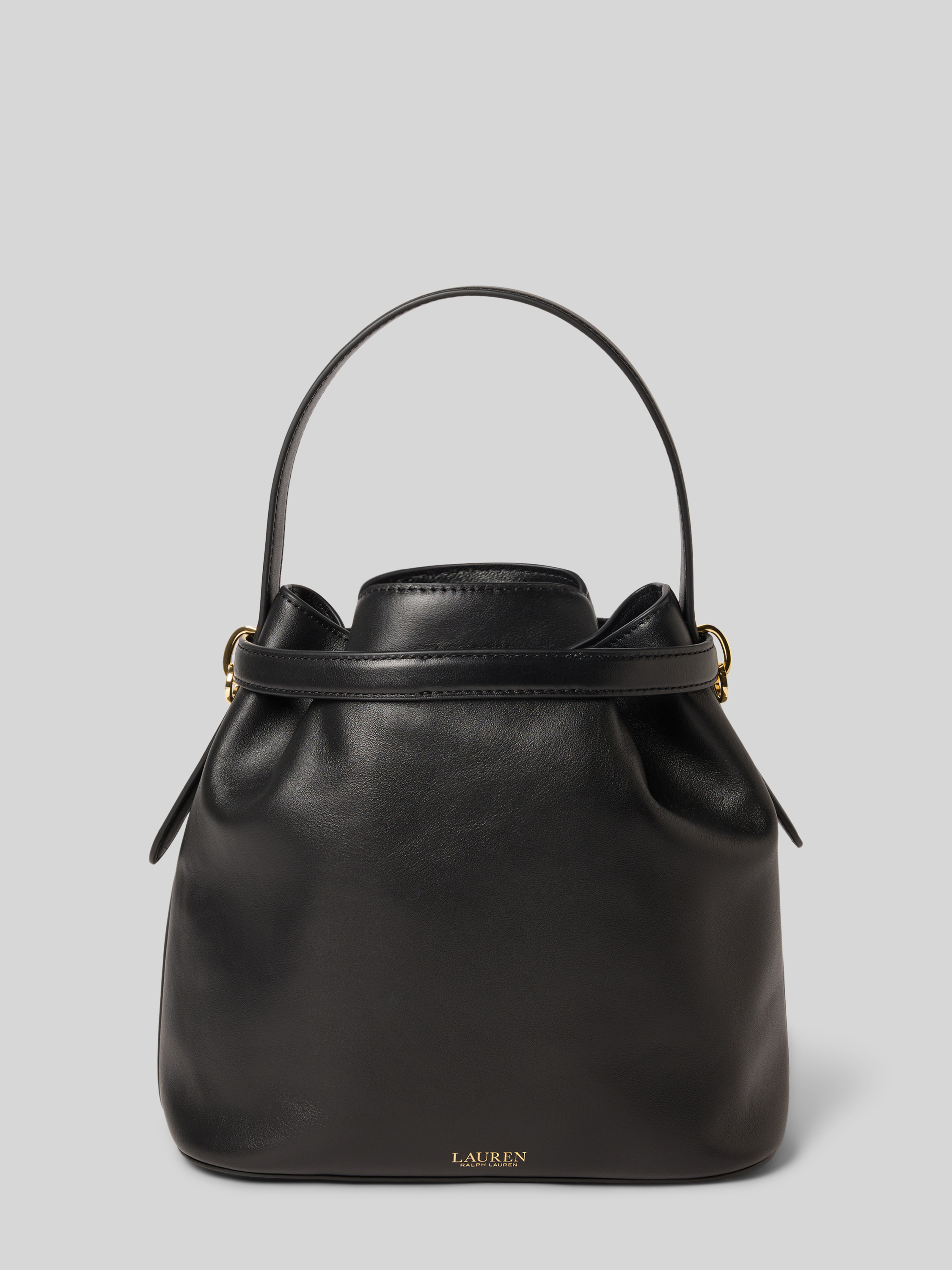 Lauren Ralph Lauren Bucket Bag aus echtem Rindsleder (black) online kaufen