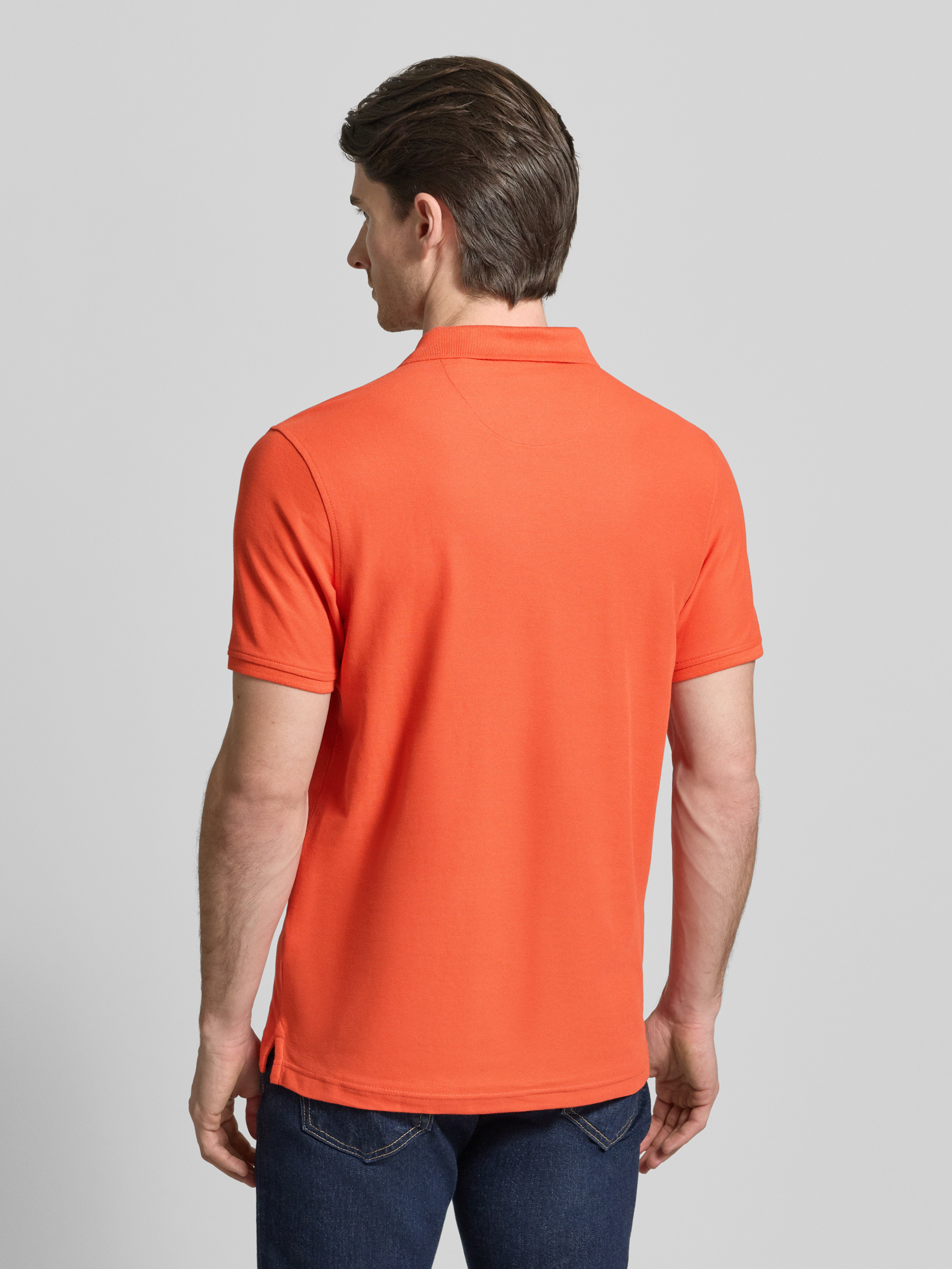 Lerros Poloshirt mit Logo-Stitching Modell 'PERFORMANCE' (dunkelorange ...