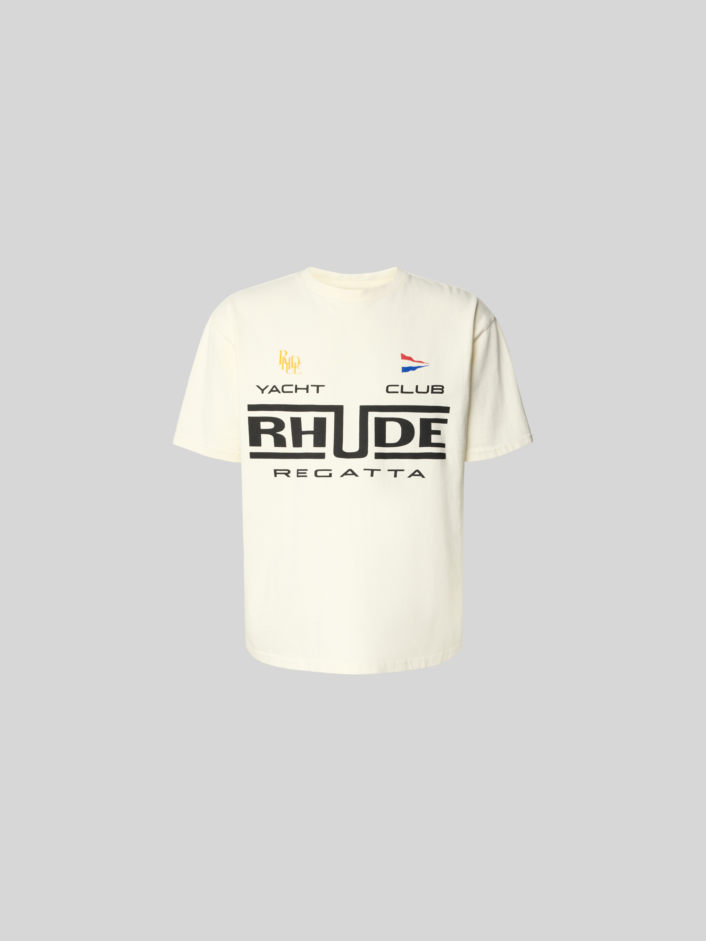 RHUDE Relaxed Fit T-Shirt mit Logo-Print (beige) online kaufen