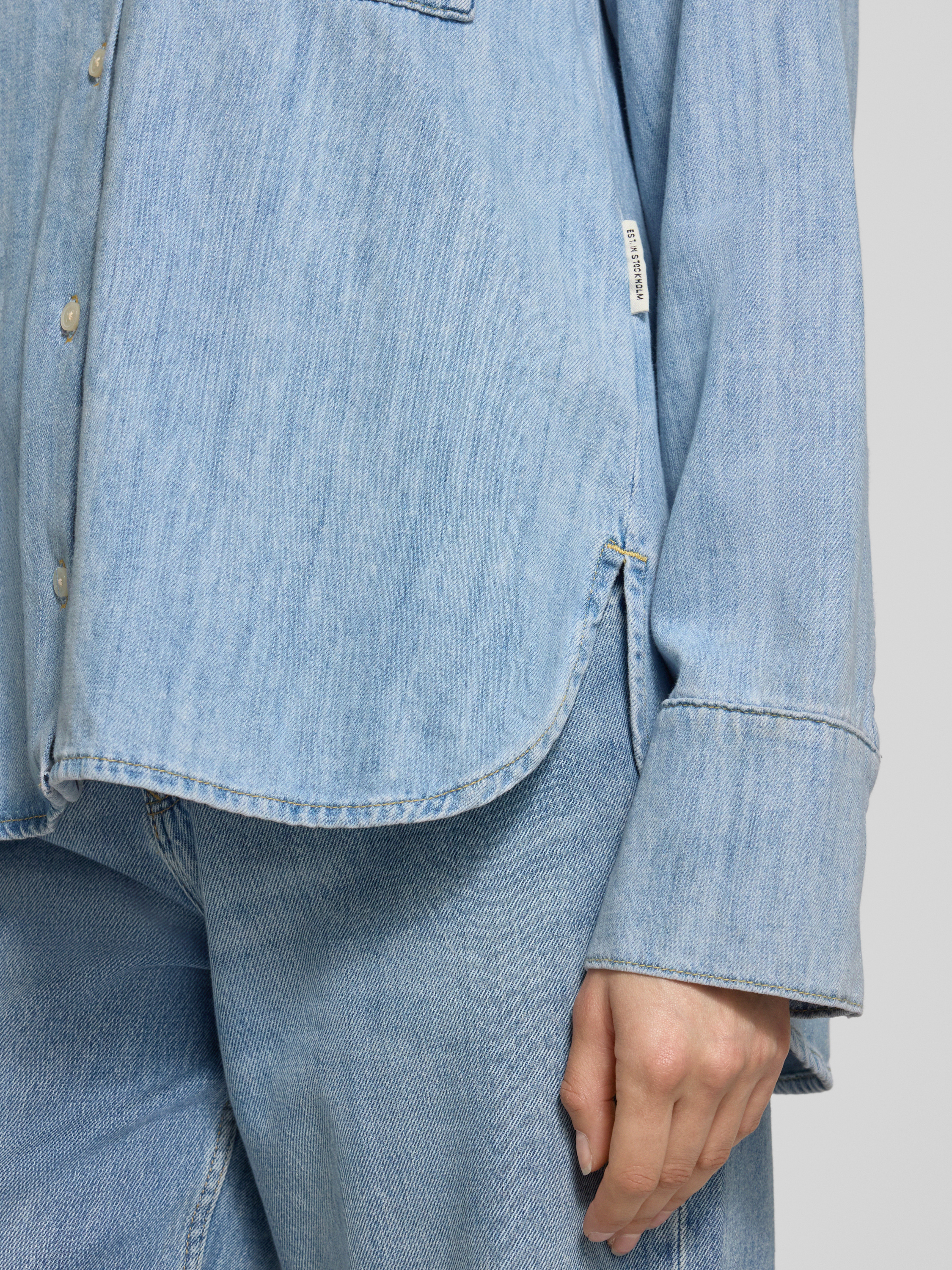 Marc O'Polo Regular Fit Jeansbluse aus reiner Baumwolle (hellblau ...