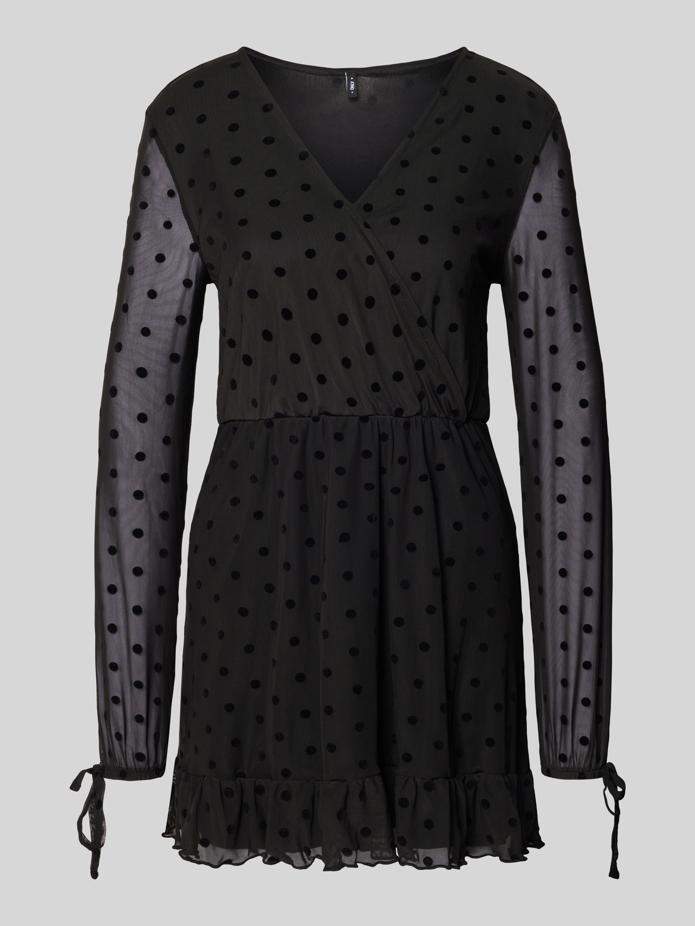 Only Getailleerde vrijetijdsjurk met diepe V-hals, model 'WRAP DRESS ...