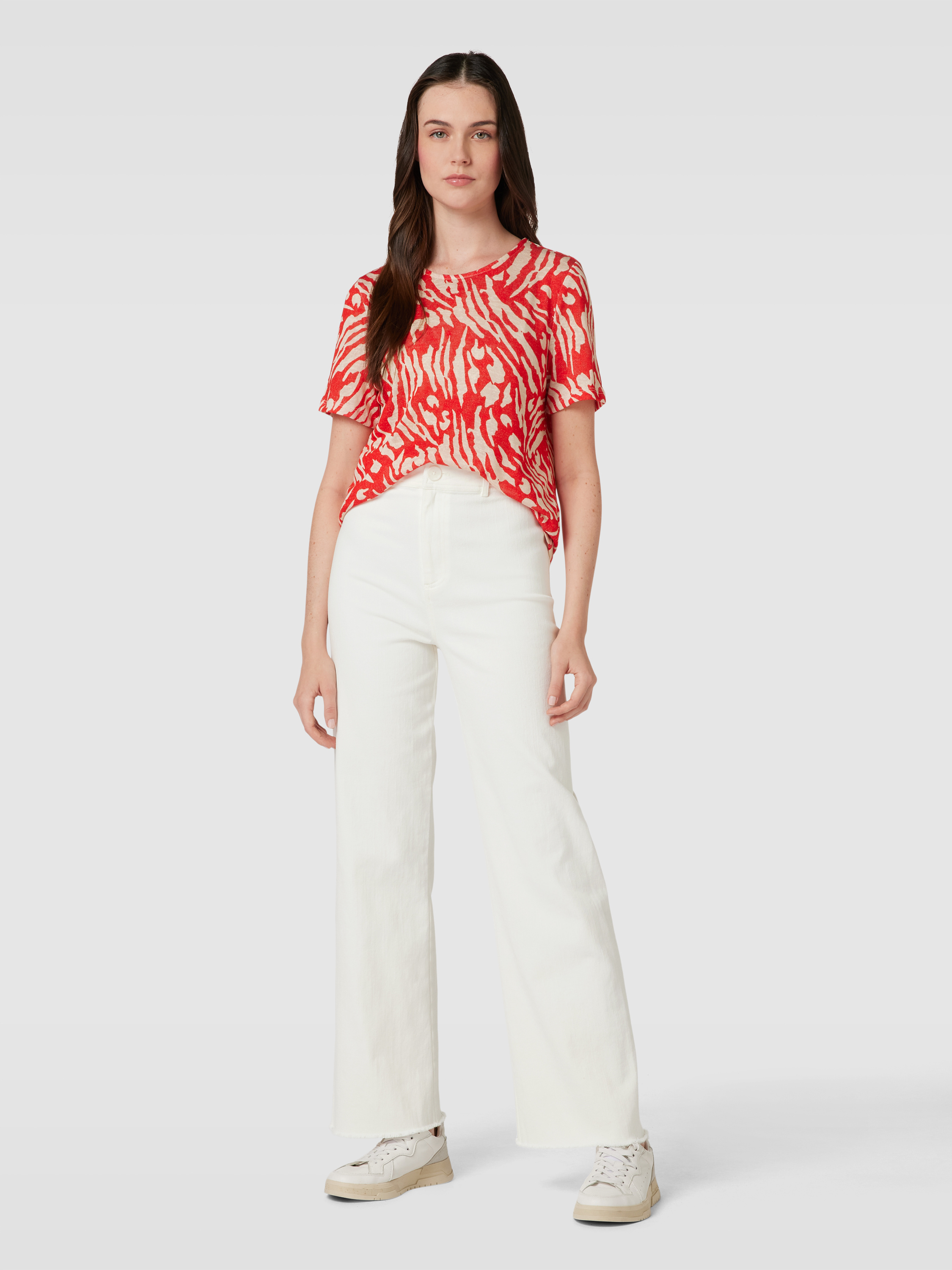 JC Sophie Hose mit ausgefranstem Saum Modell 'selma' (offwhite) online ...