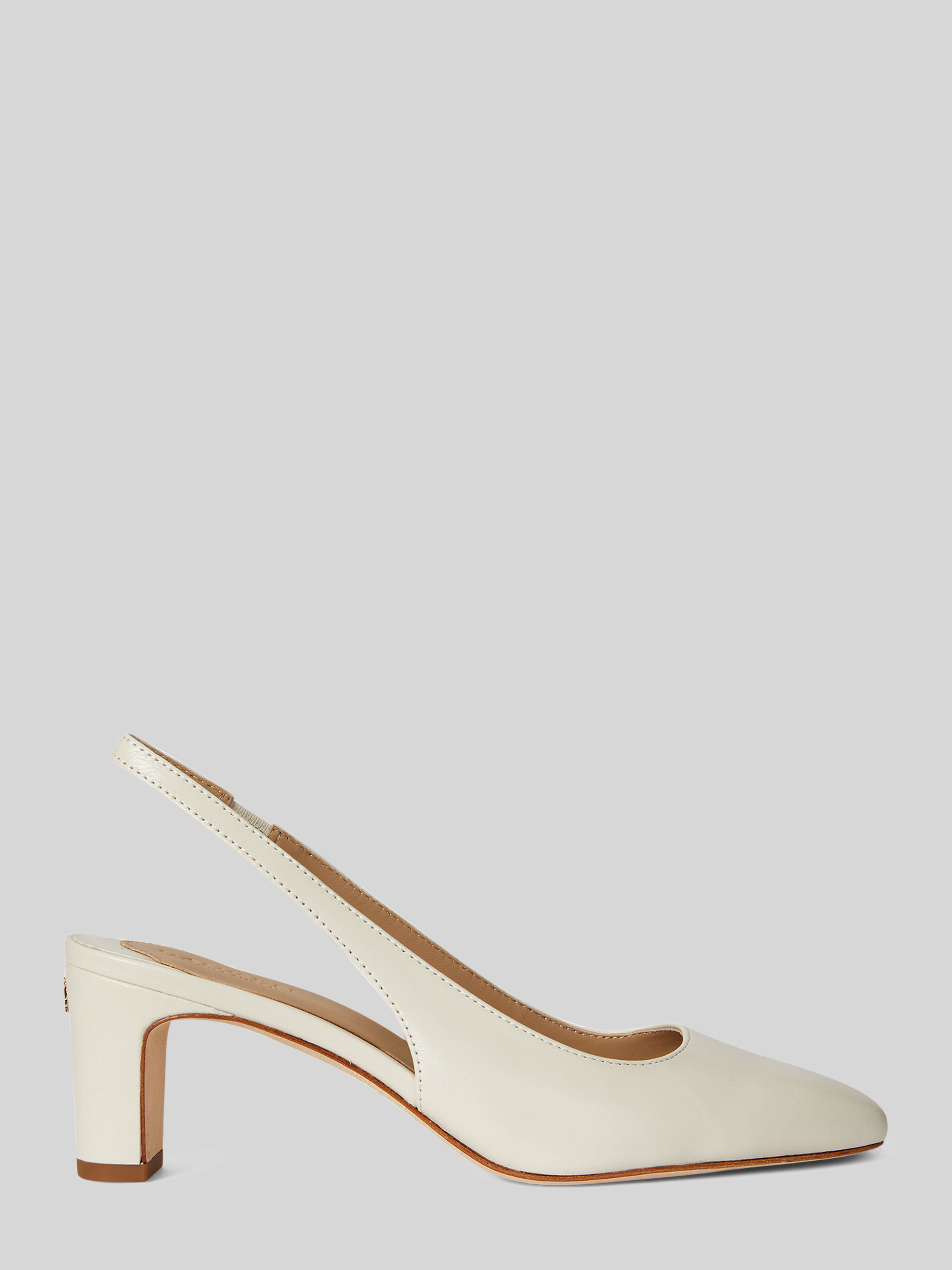 Lauren Ralph Lauren Slingback-Pumps aus echtem Leder (offwhite) online ...