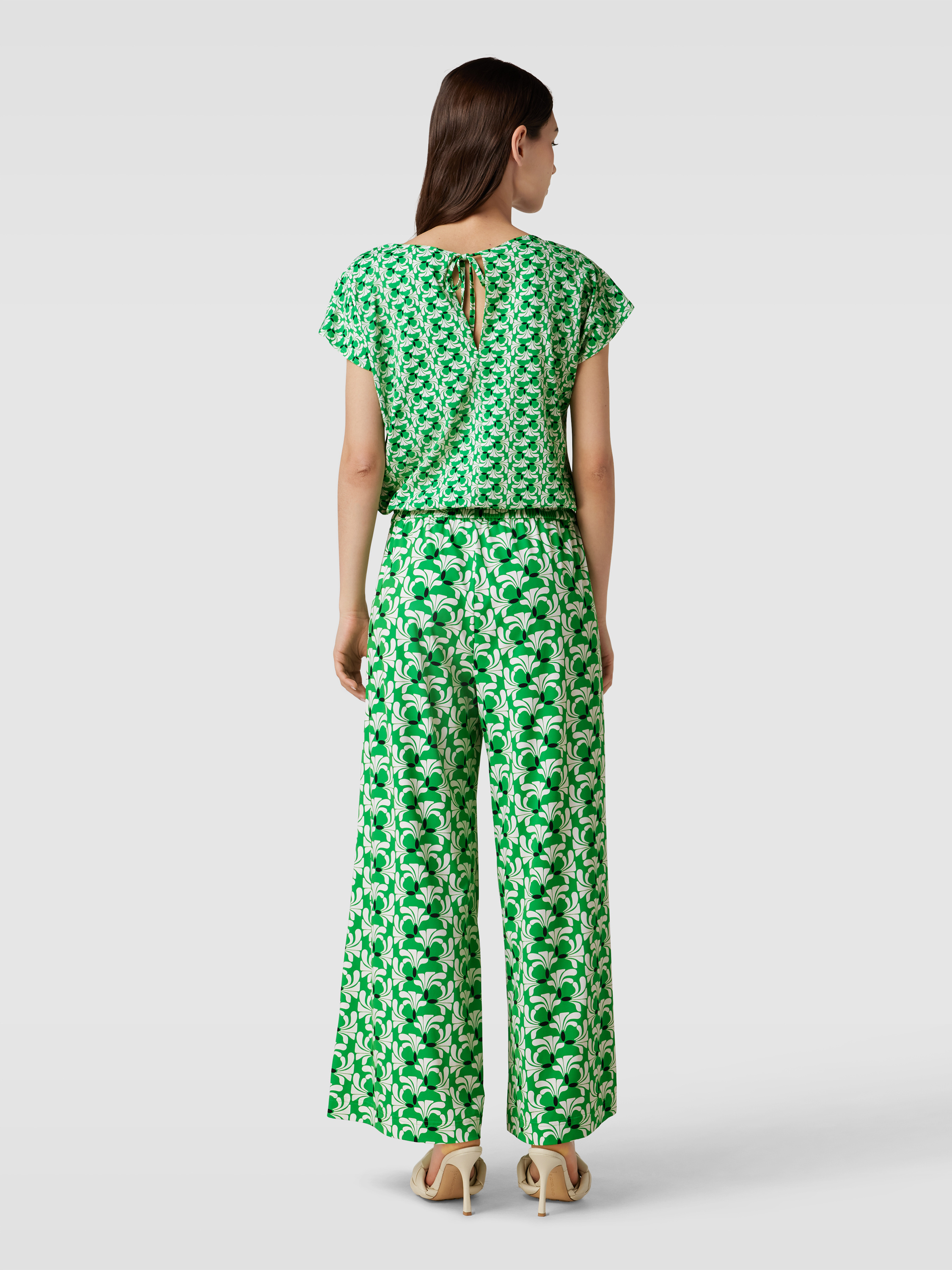 Raffaello Rossi Jumpsuit met all-over motief in groen online kopen | P&C