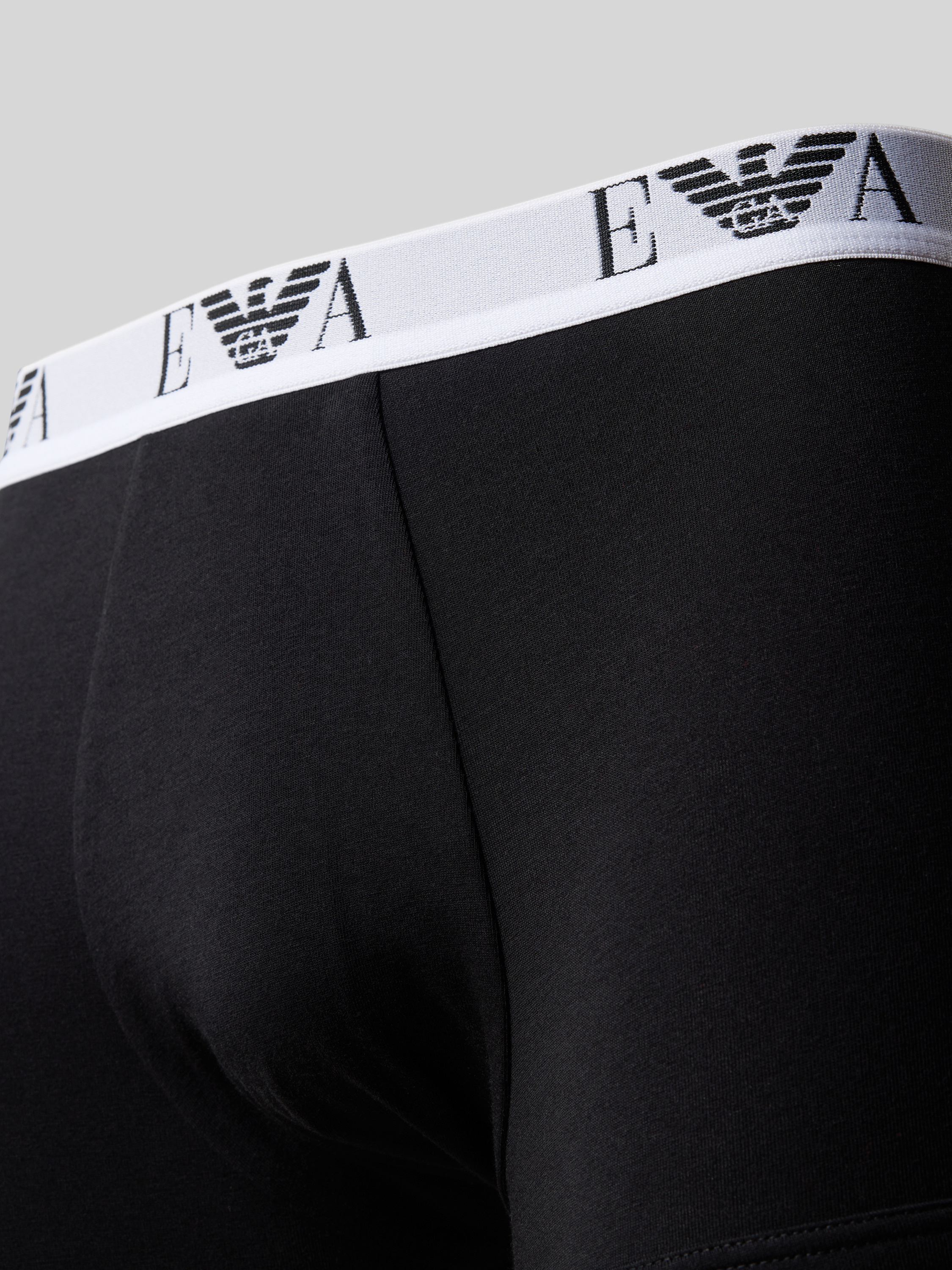 Emporio Armani Trunks im 3er-Pack mit Logo-Bund (black) online kaufen