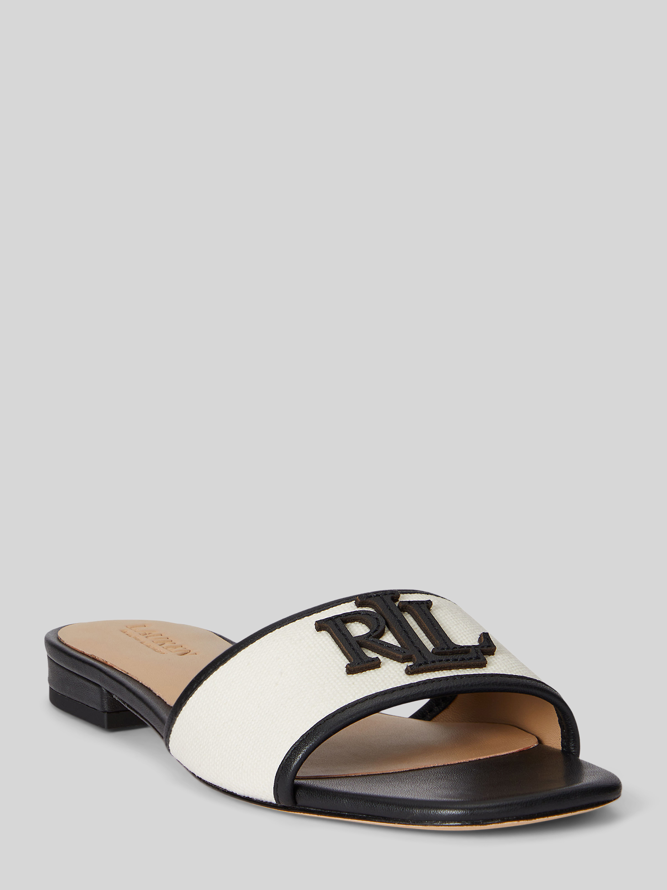 Lauren Ralph Lauren Slipper aus echtem Leder (black) online kaufen
