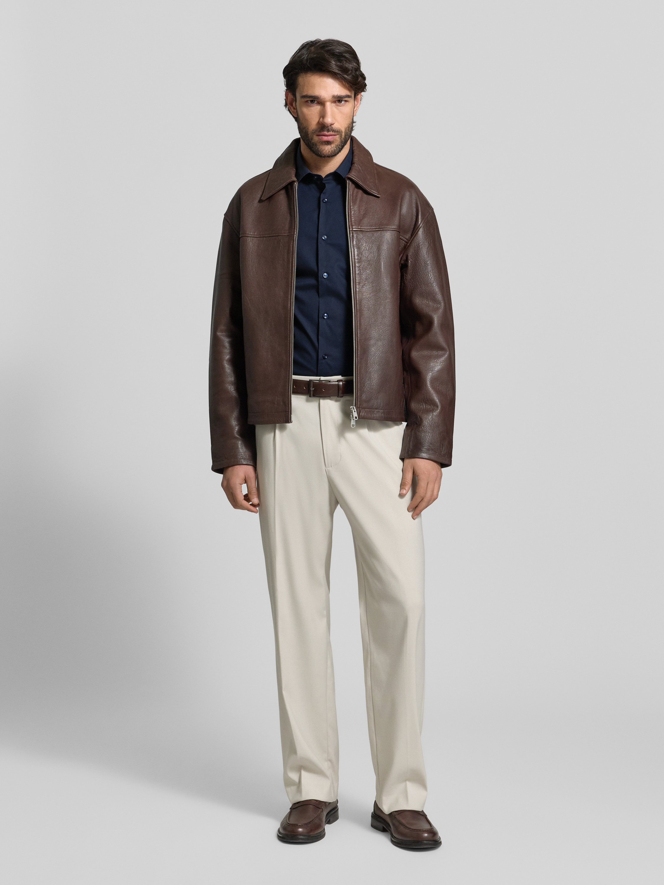 BOSS Slim fit zakelijk overhemd van katoenmix, model 'H-HANK' in ...