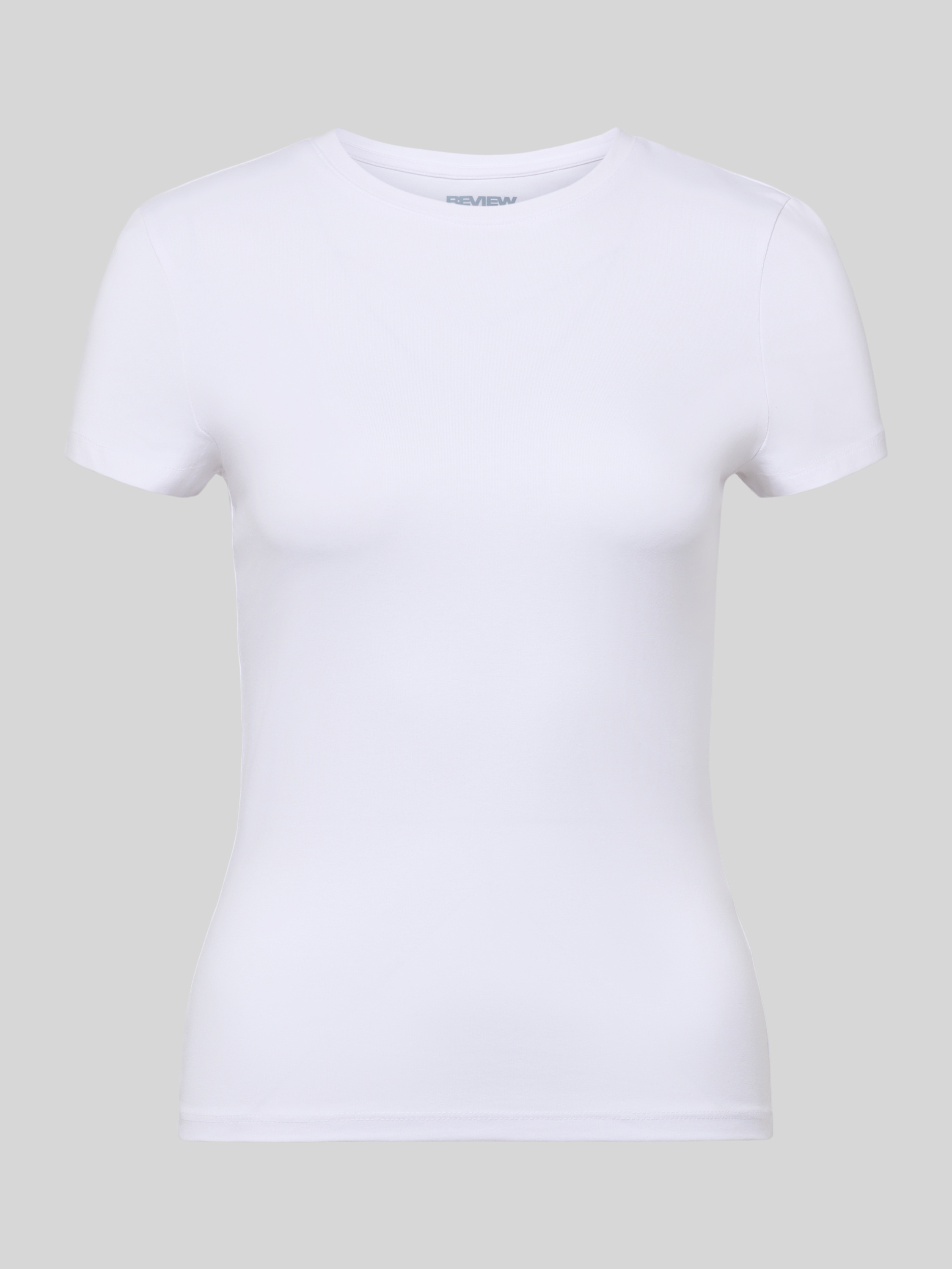 Review Slim Fit T-Shirt aus Baumwoll-Mix (weiss) online kaufen