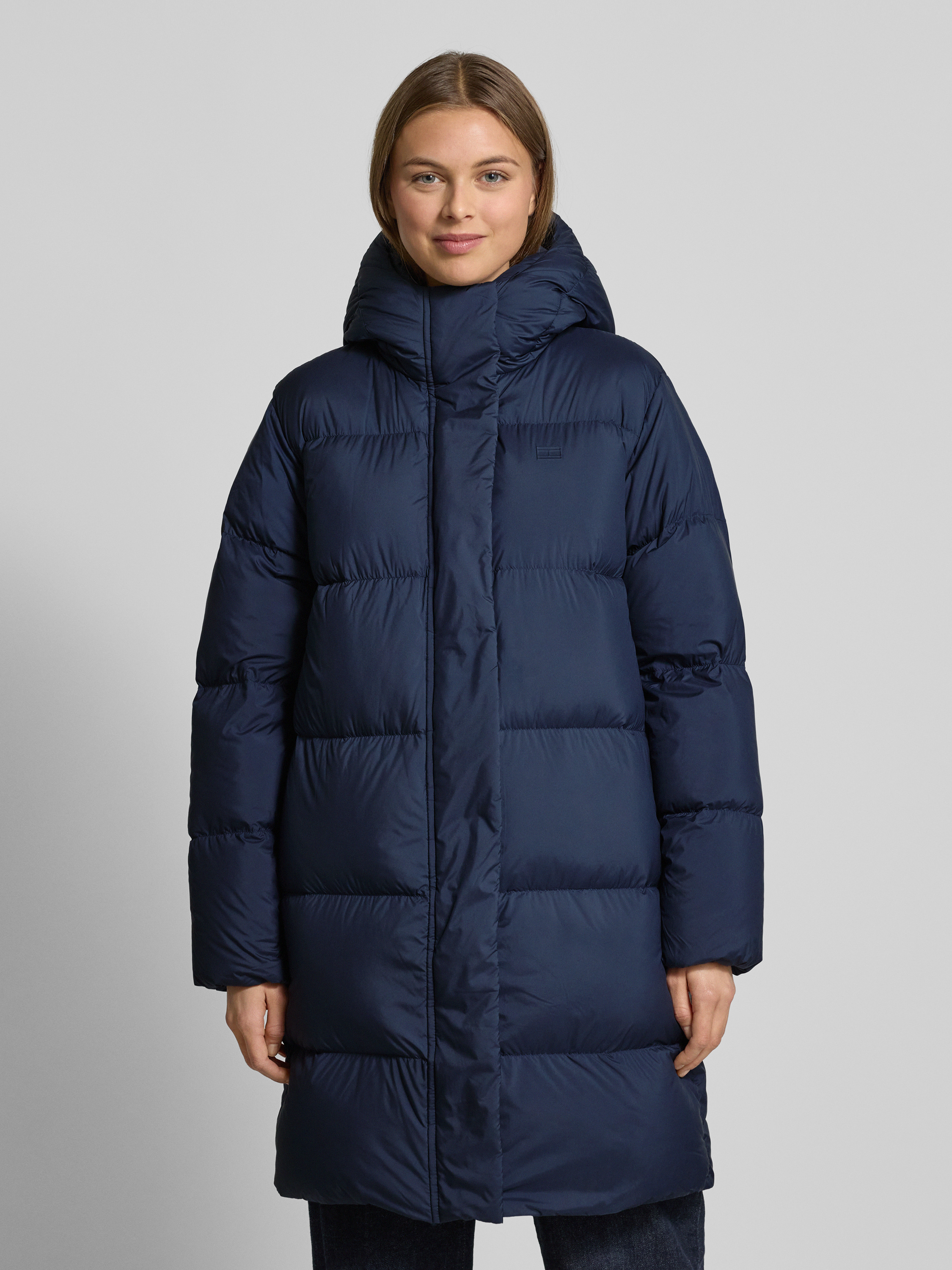 Tommy Hilfiger Regular Fit Daunenmantel mit Kapuze (marine) online kaufen