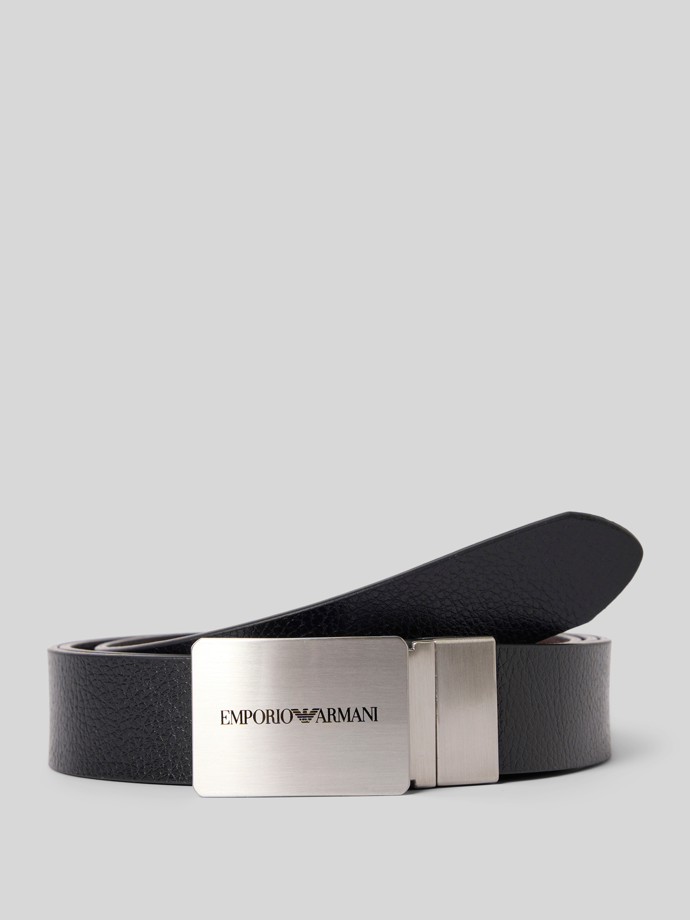 Emporio Armani Gürtel aus echtem Rindsleder mit Logo-Detail (black ...