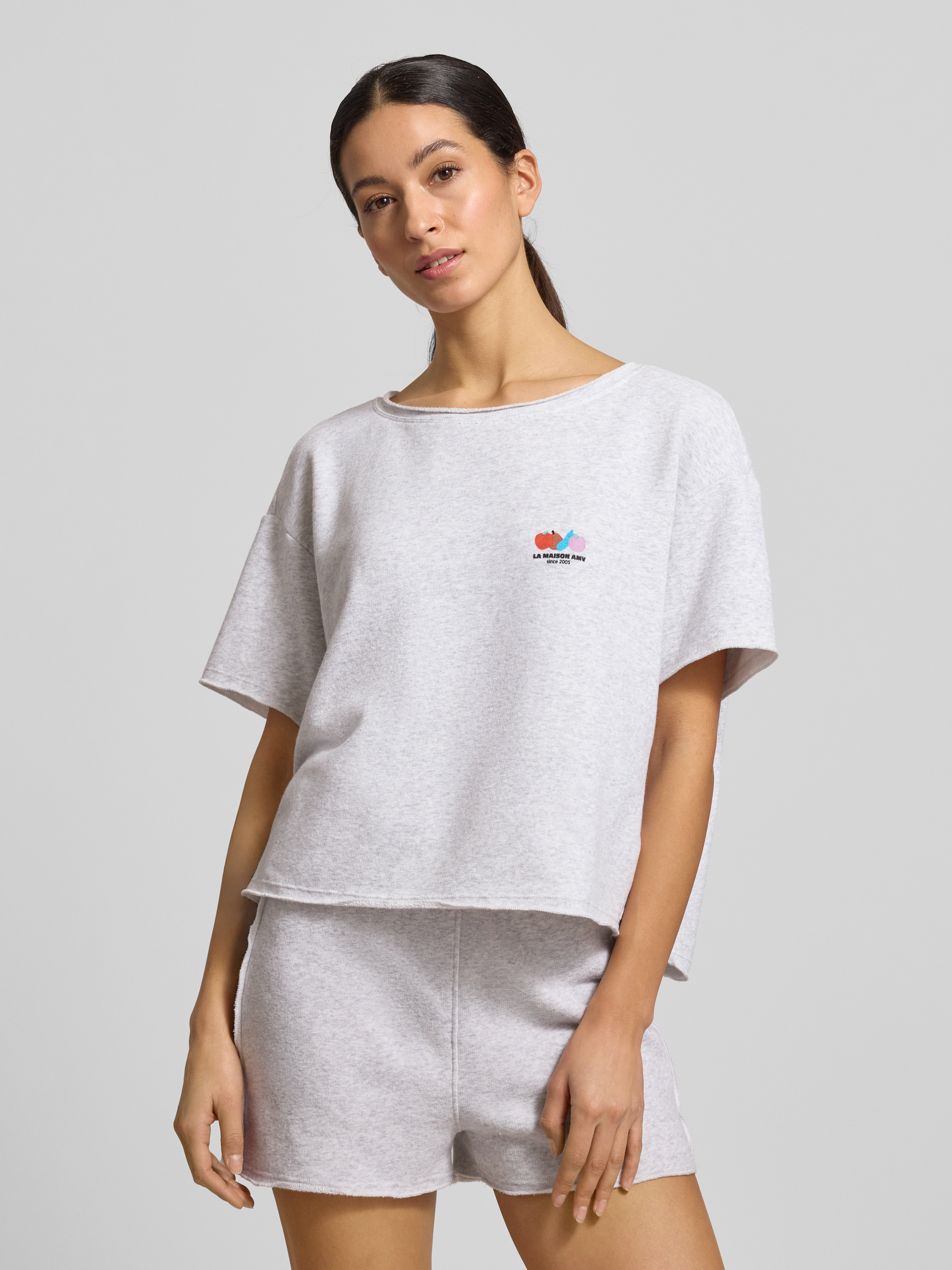 American Vintage Sweatshirt mit Label-Detail Modell 'ATUBAY' (hellgrau ...