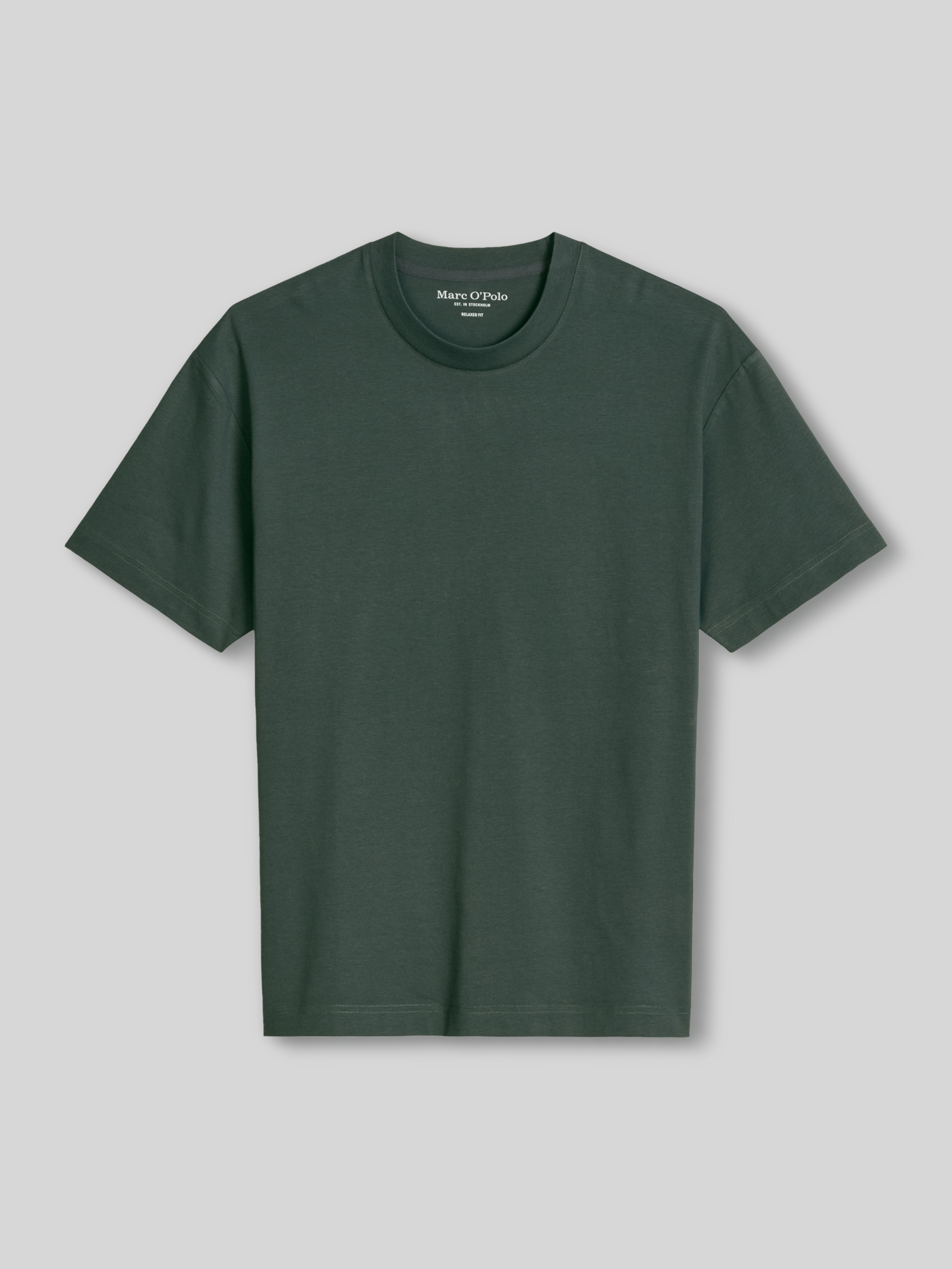 Marc O'Polo Loose Fit T-Shirt aus reiner Baumwolle (oliv) online kaufen