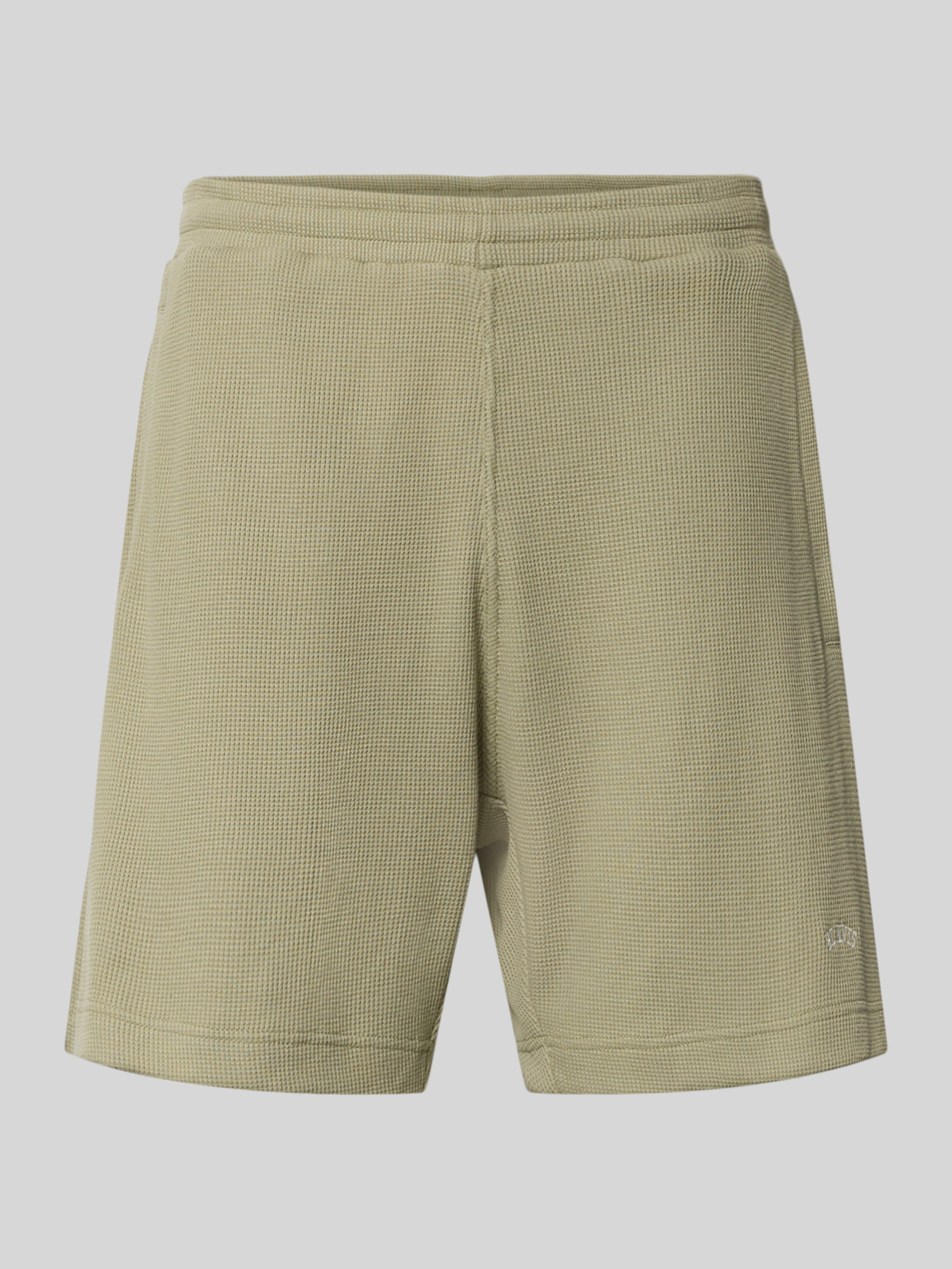BLKVIS Shorts mit Strukturmuster und Label-Stitching (oliv) online kaufen