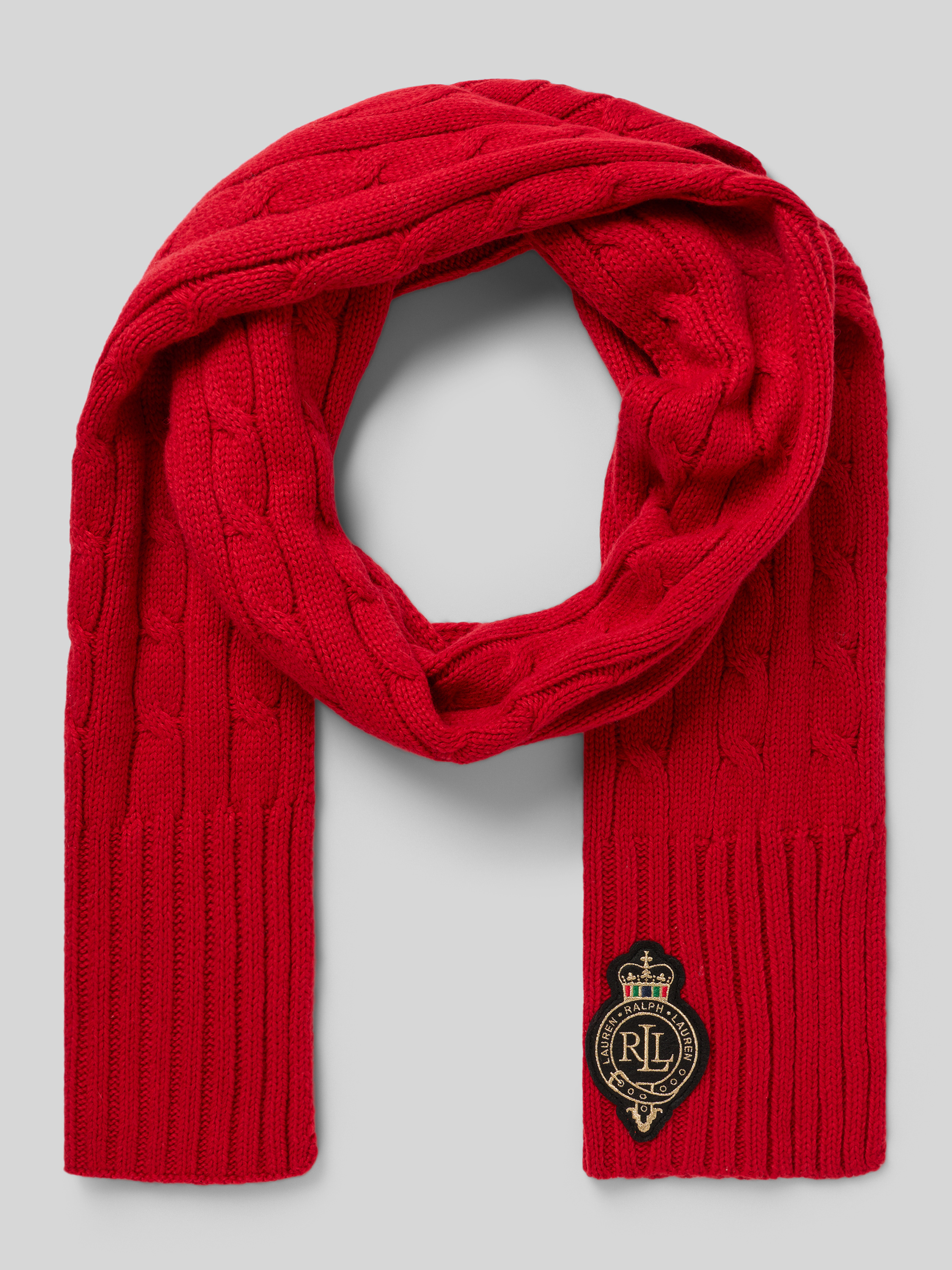 Lauren Ralph Lauren Sjaal met labeldetail in rood online kopen | P&C