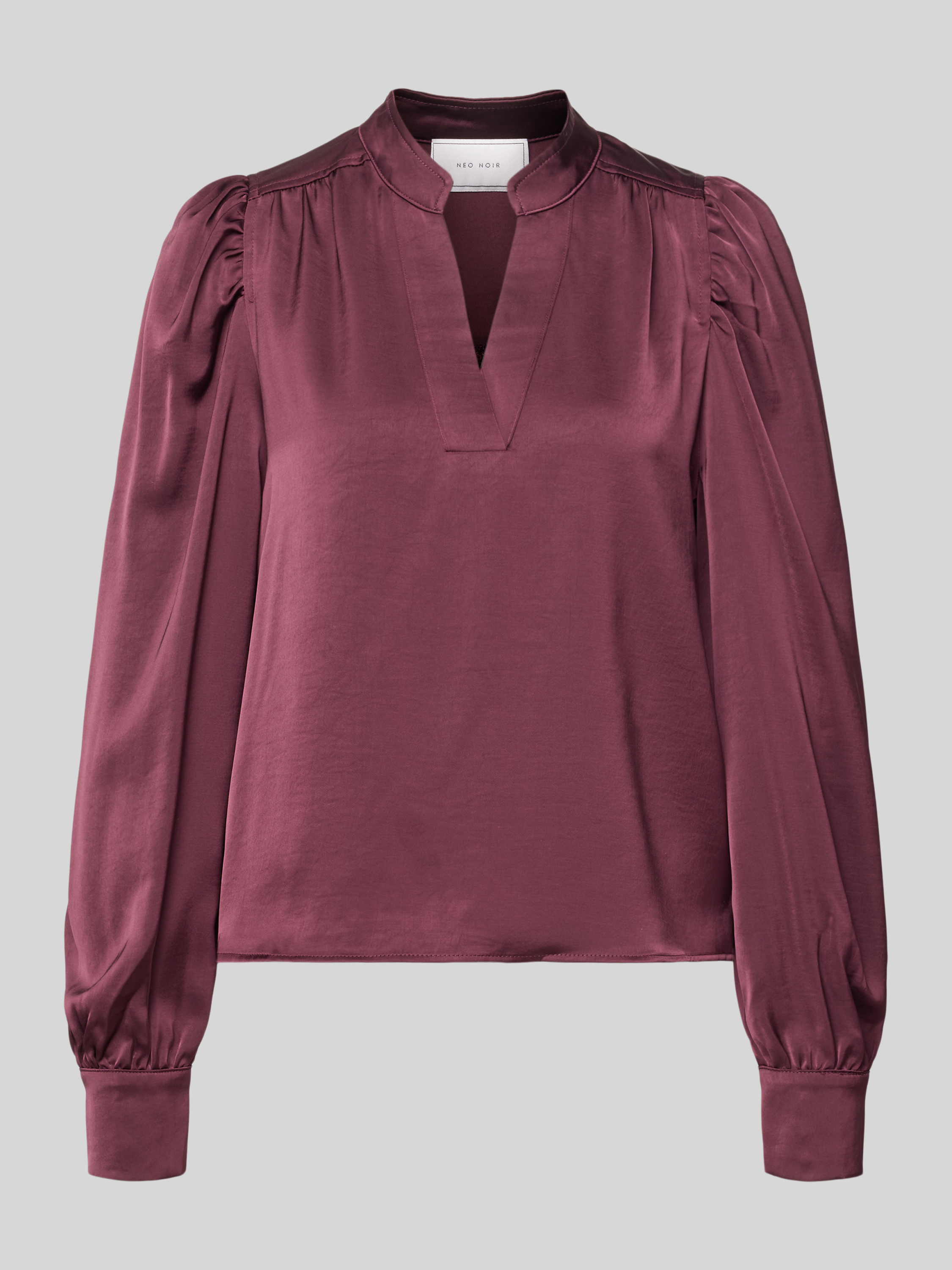 Neo Noir Blouseshirt met V-hals, model 'Rosslyn' in bordeaux online ...