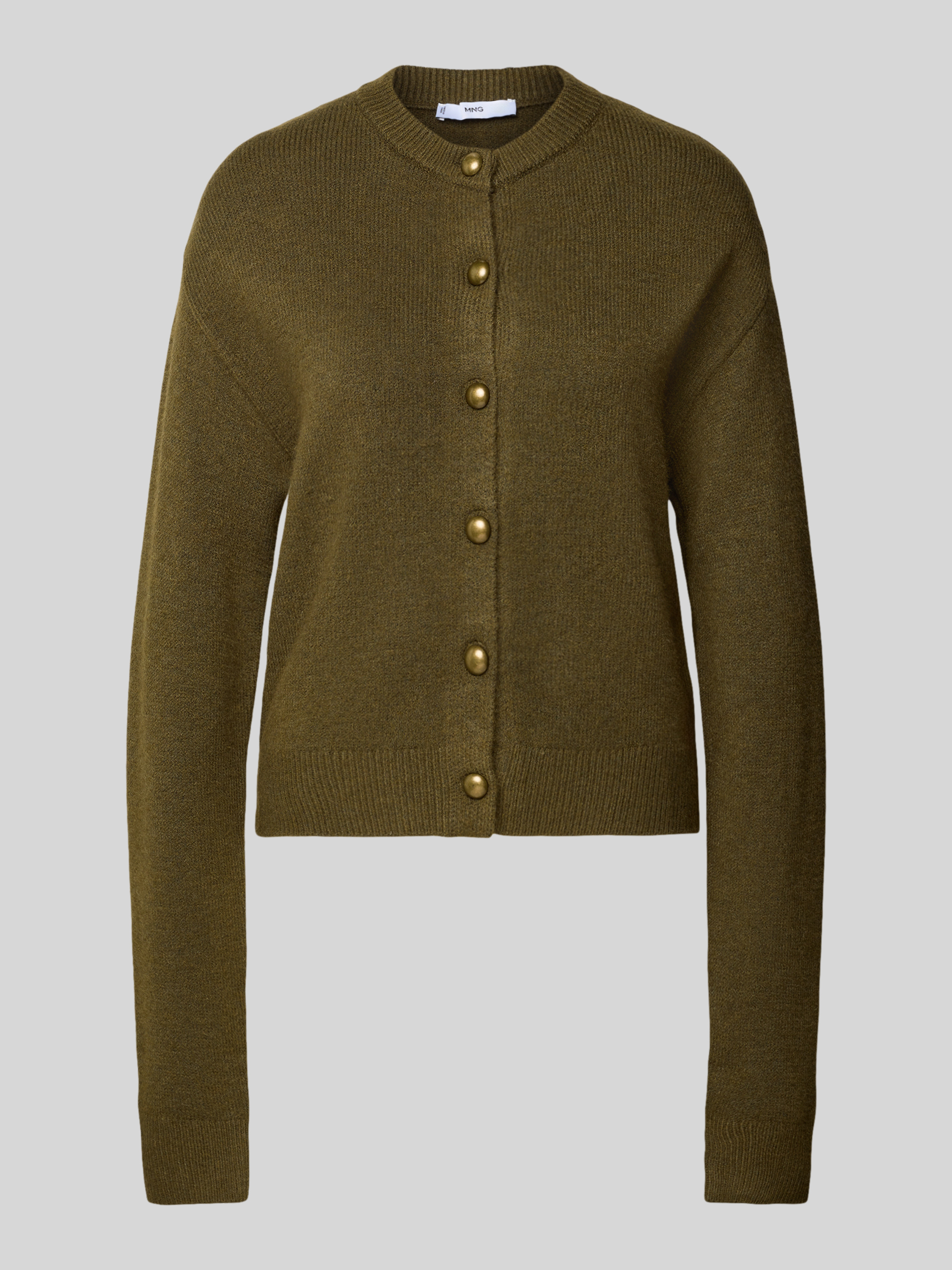 Mango Cardigan mit Woll-Anteil Modell 'FELIPE' (khaki) online kaufen
