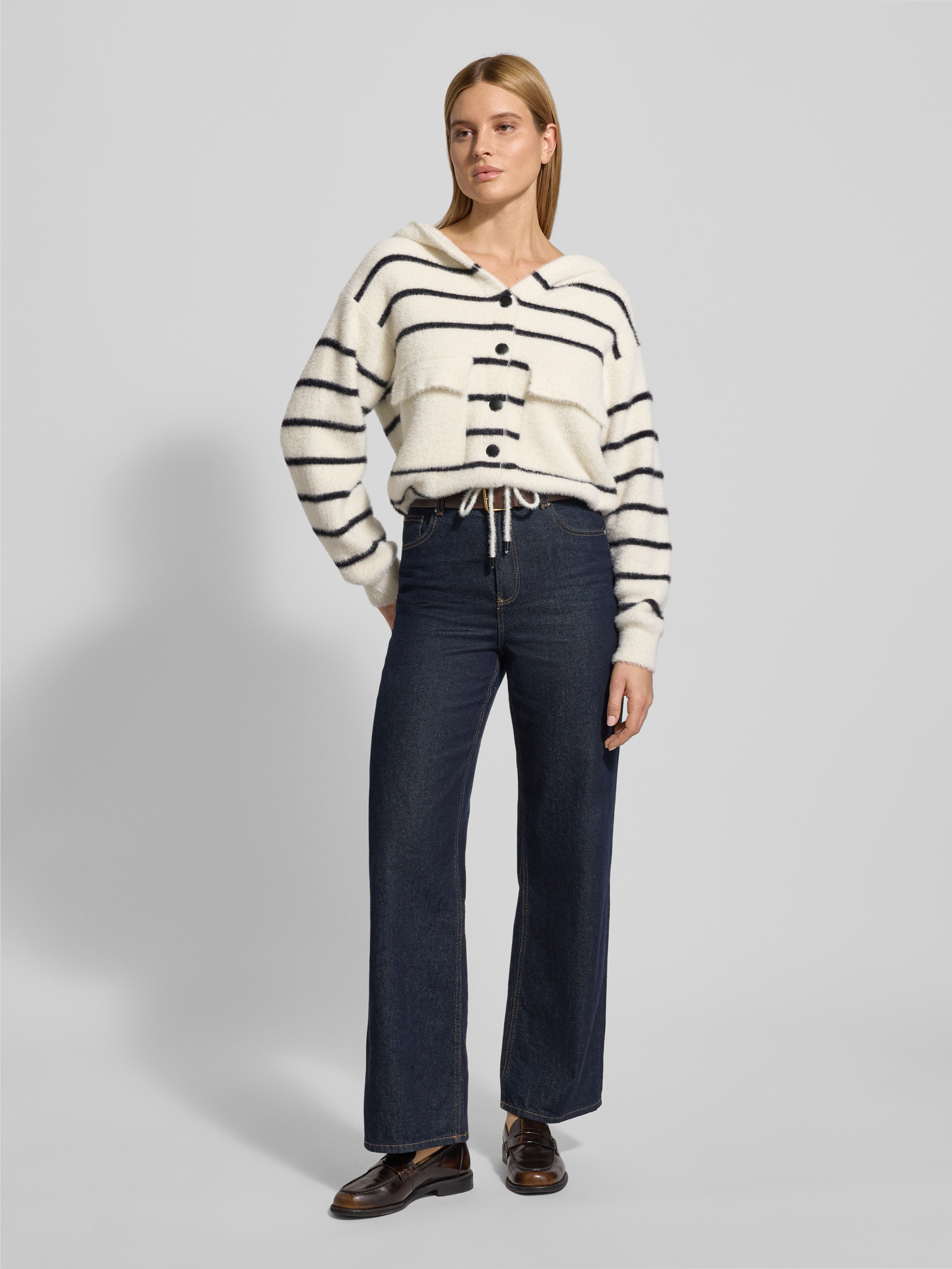 More & More Regular Fit Strickjacke mit Pattentaschen Modell 'Dezember ...