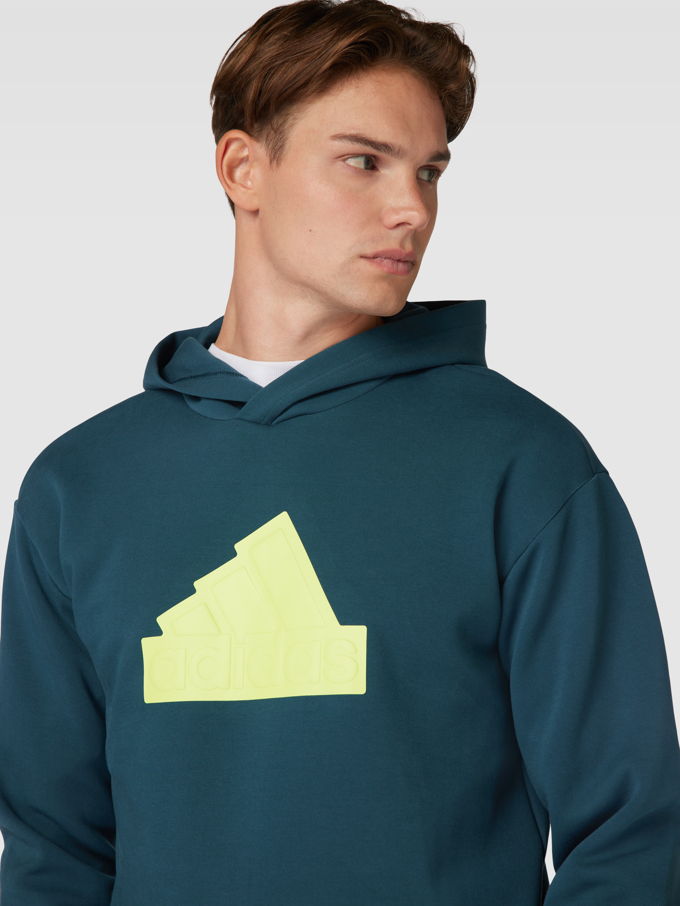 adidas Sportswear Hoodie mit Logo-Print (petrol) online kaufen