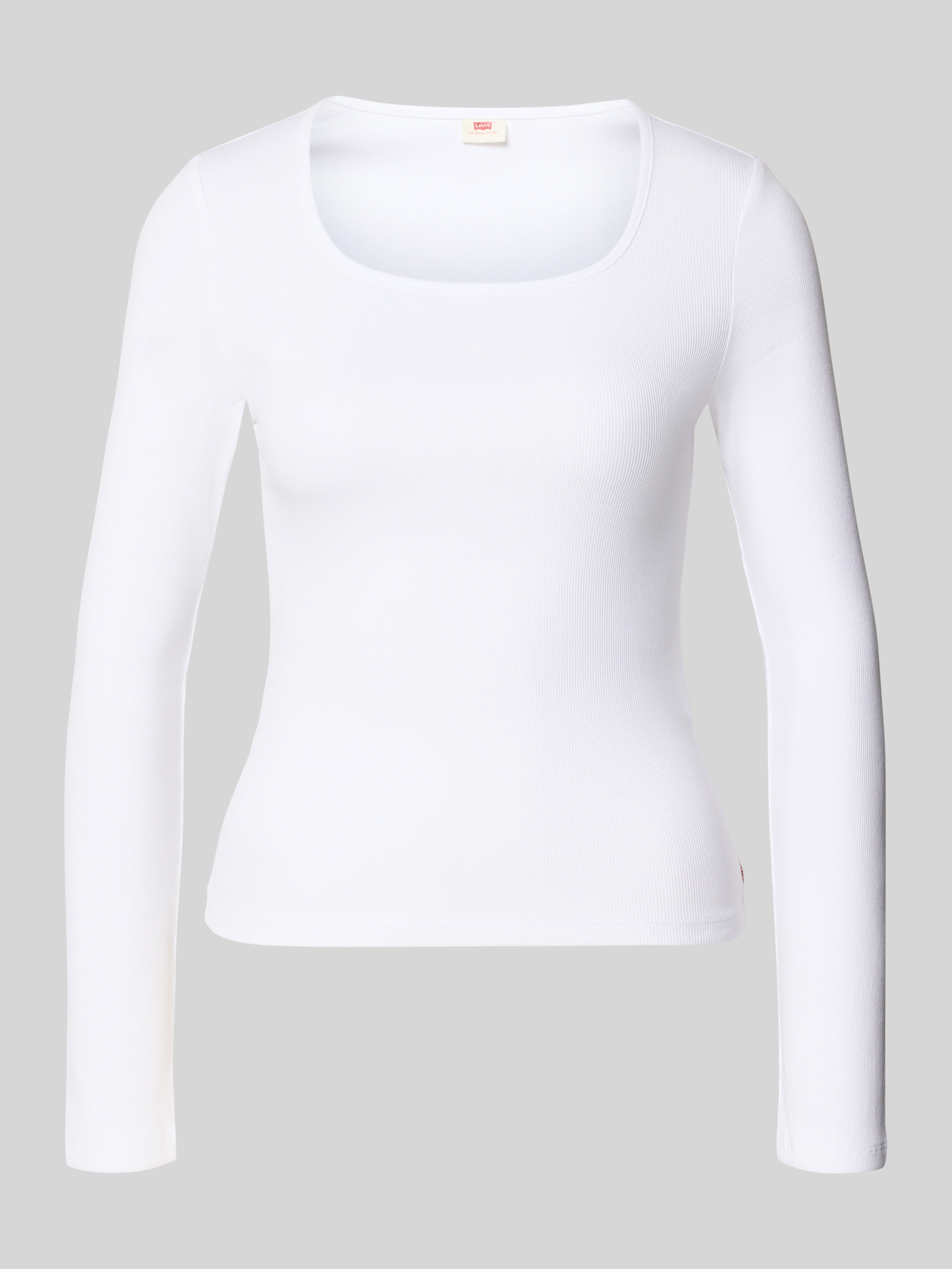 Levi's® Longsleeve in Ripp-Optik mit Label-Detail (weiss) online kaufen