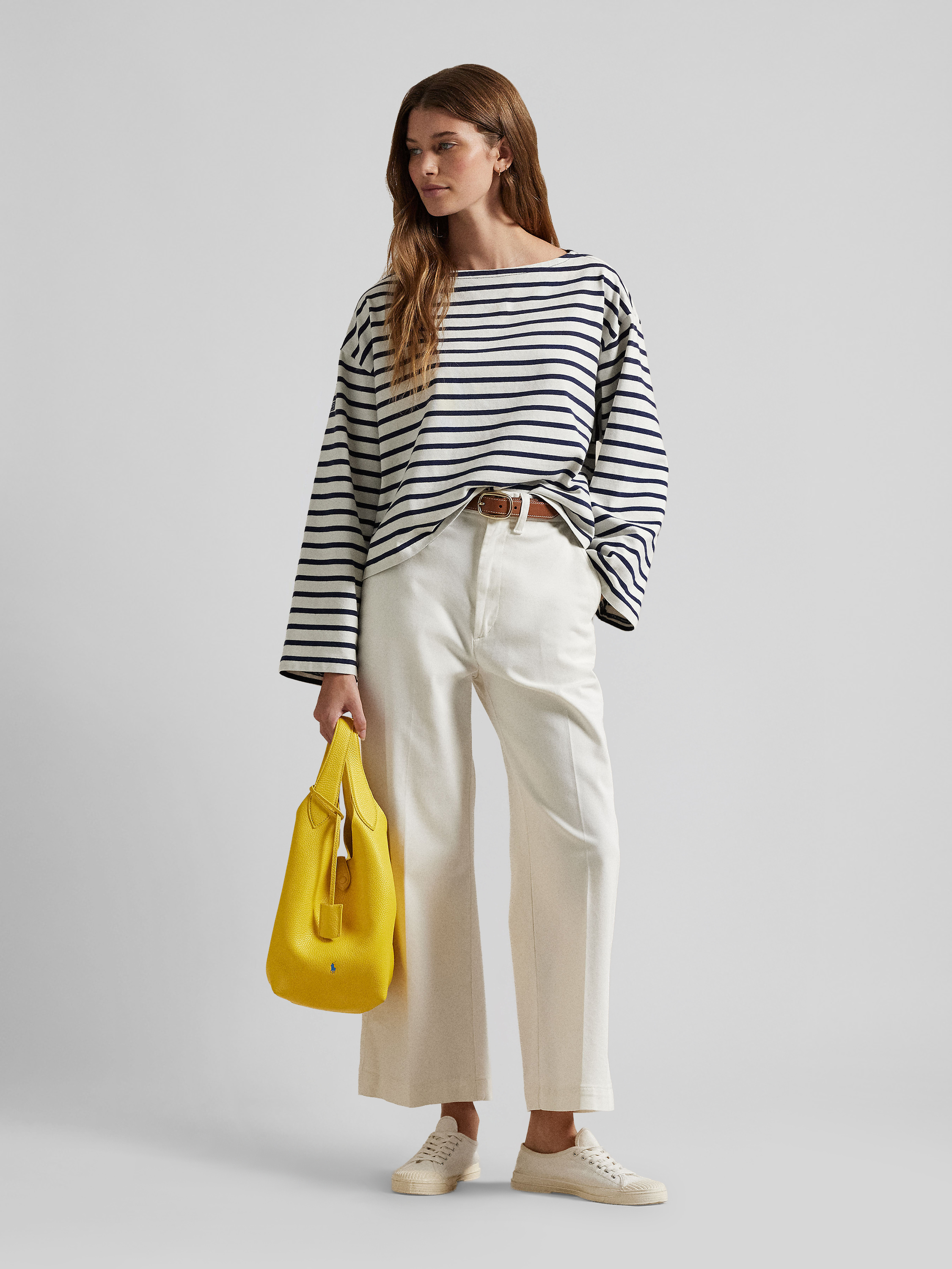 Polo Ralph Lauren Oversized pullover van puur katoen in marineblauw ...