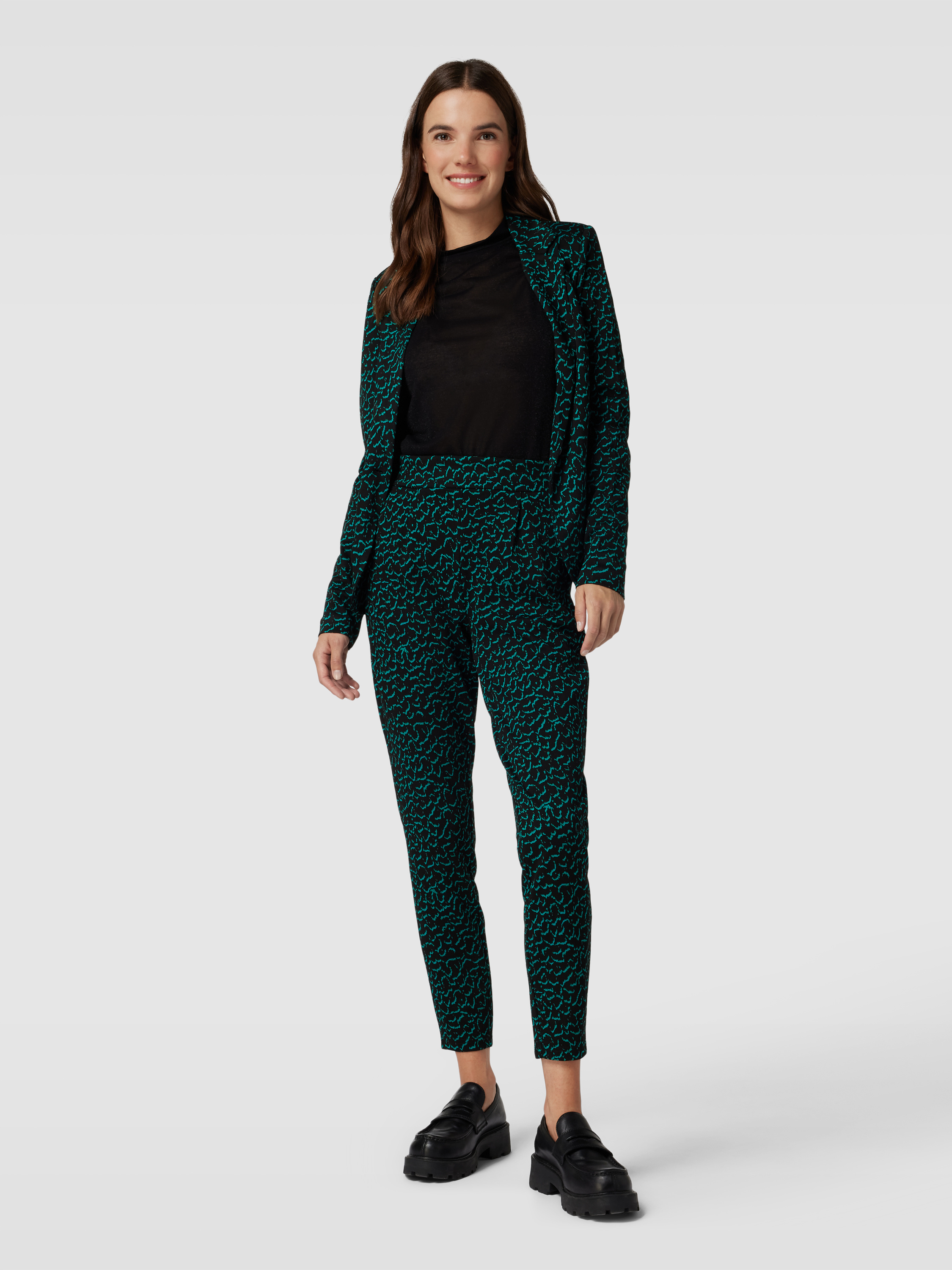 ICHI Stoffhose in verkürzter Passform Modell 'Kate' (black) online kaufen