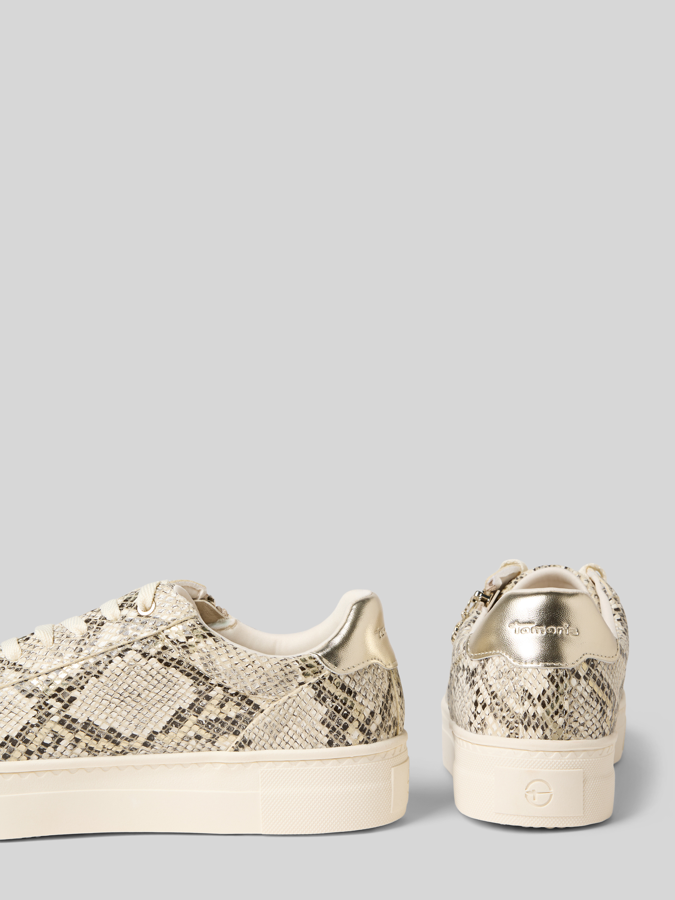 Kup online Tamaris Sneakersy niskie z imitacji wężowej skóry model ...