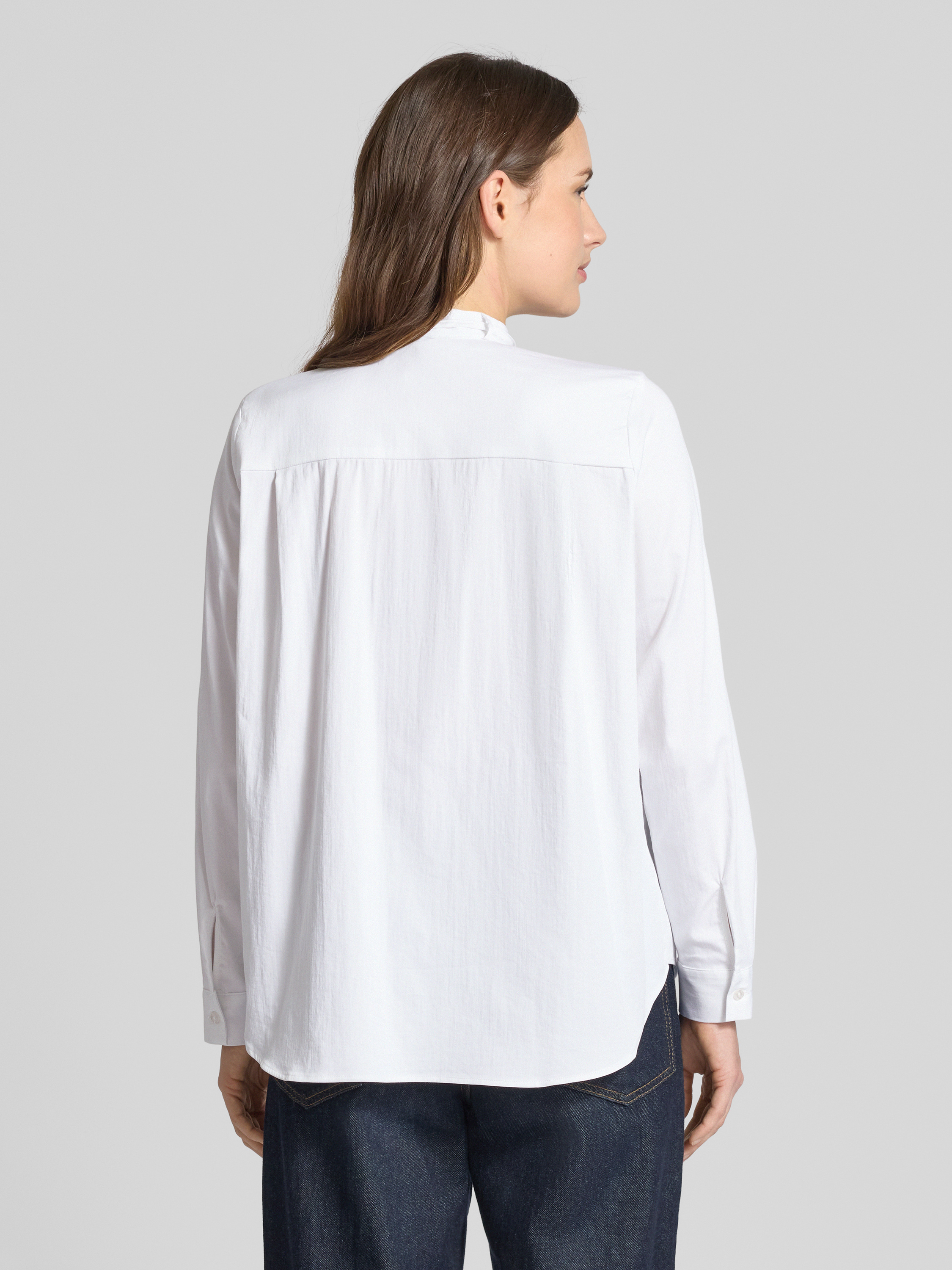 Milano Italy Regular fit overhemdblouse met bloemenapplicatie in wit ...