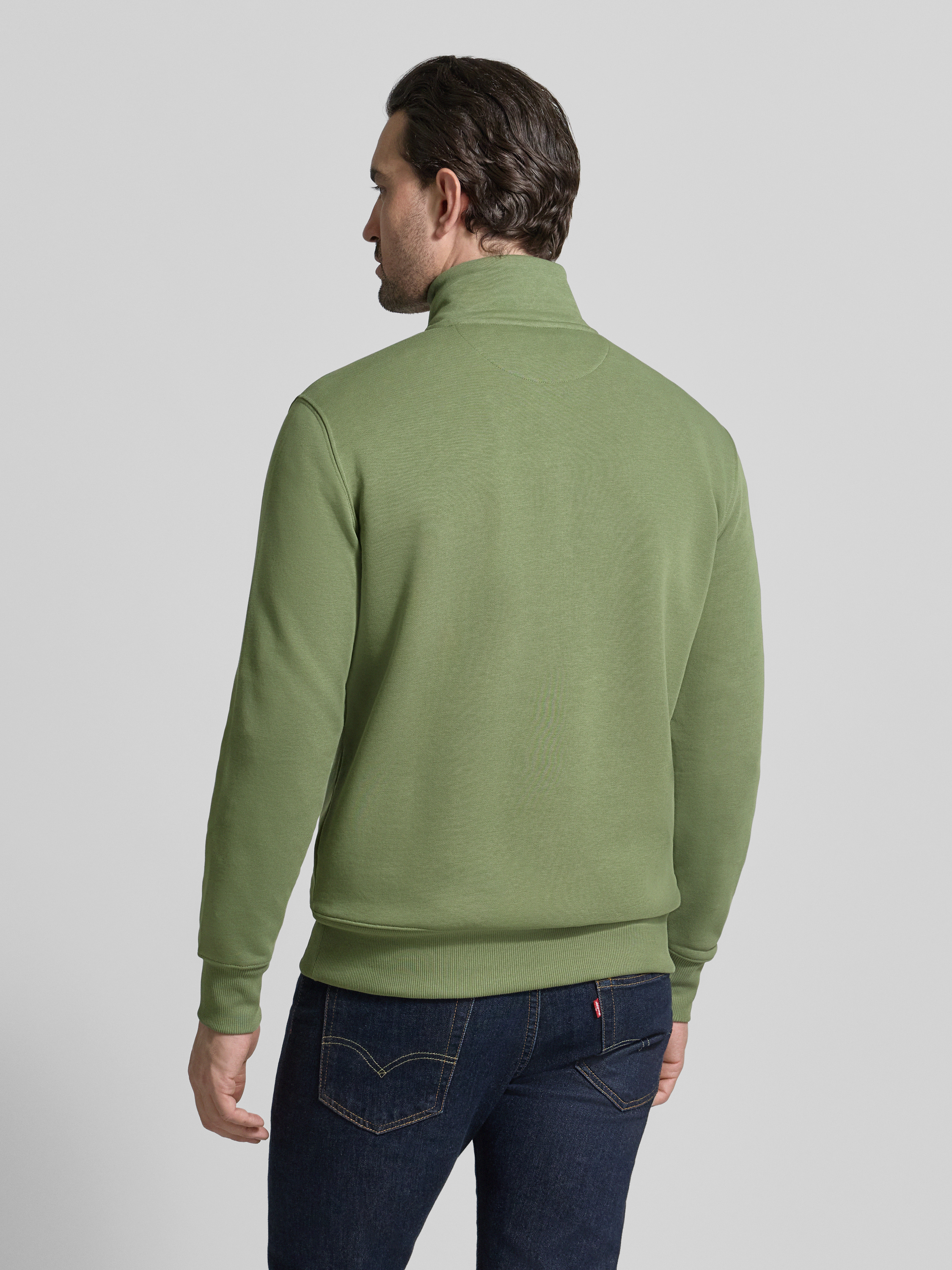 Gant Regular fit sweatjack met opstaande kraag, model 'Gield' in ...