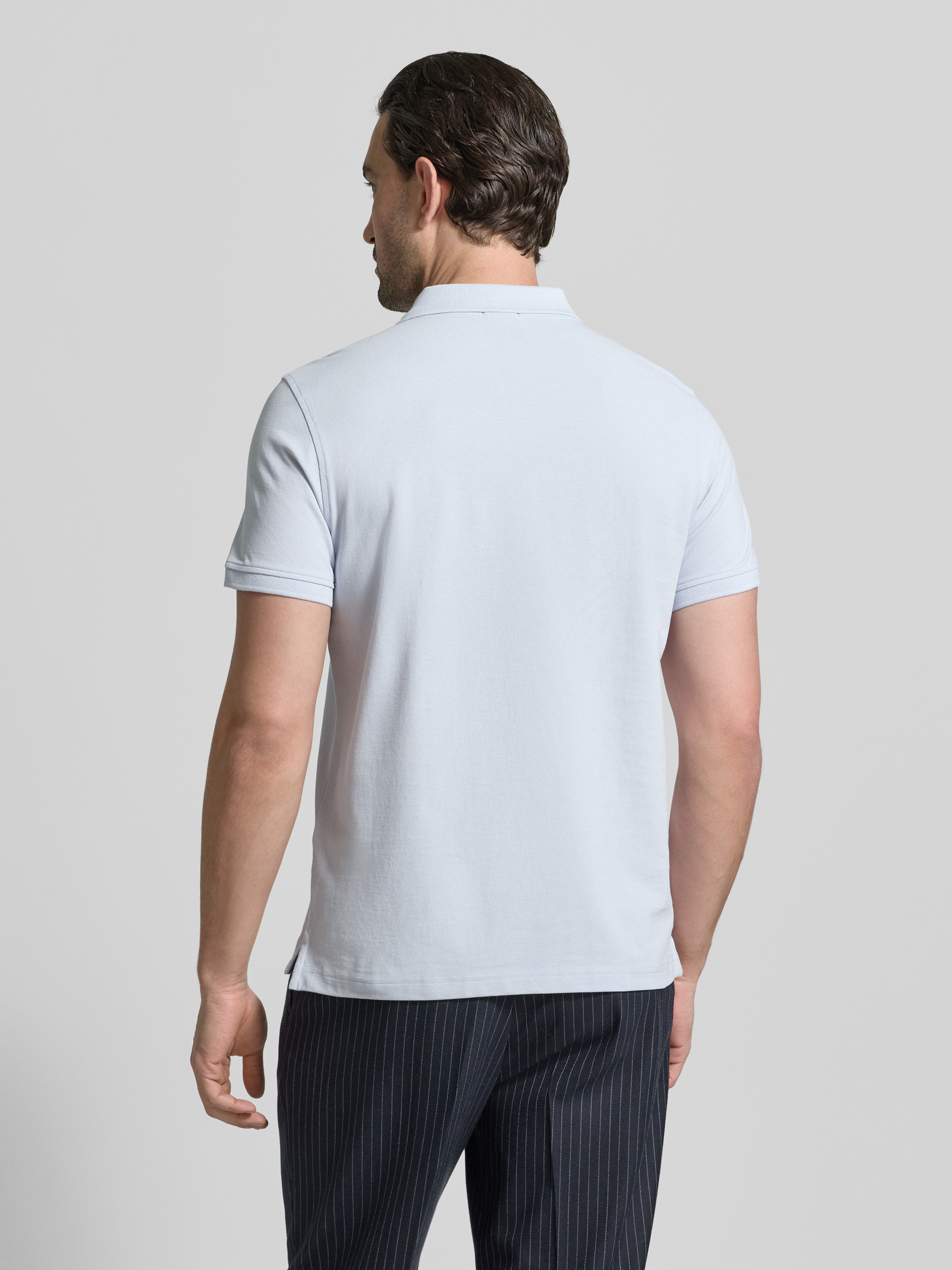 MCNEAL Slim fit poloshirt met logostitching in lichtblauw online kopen ...