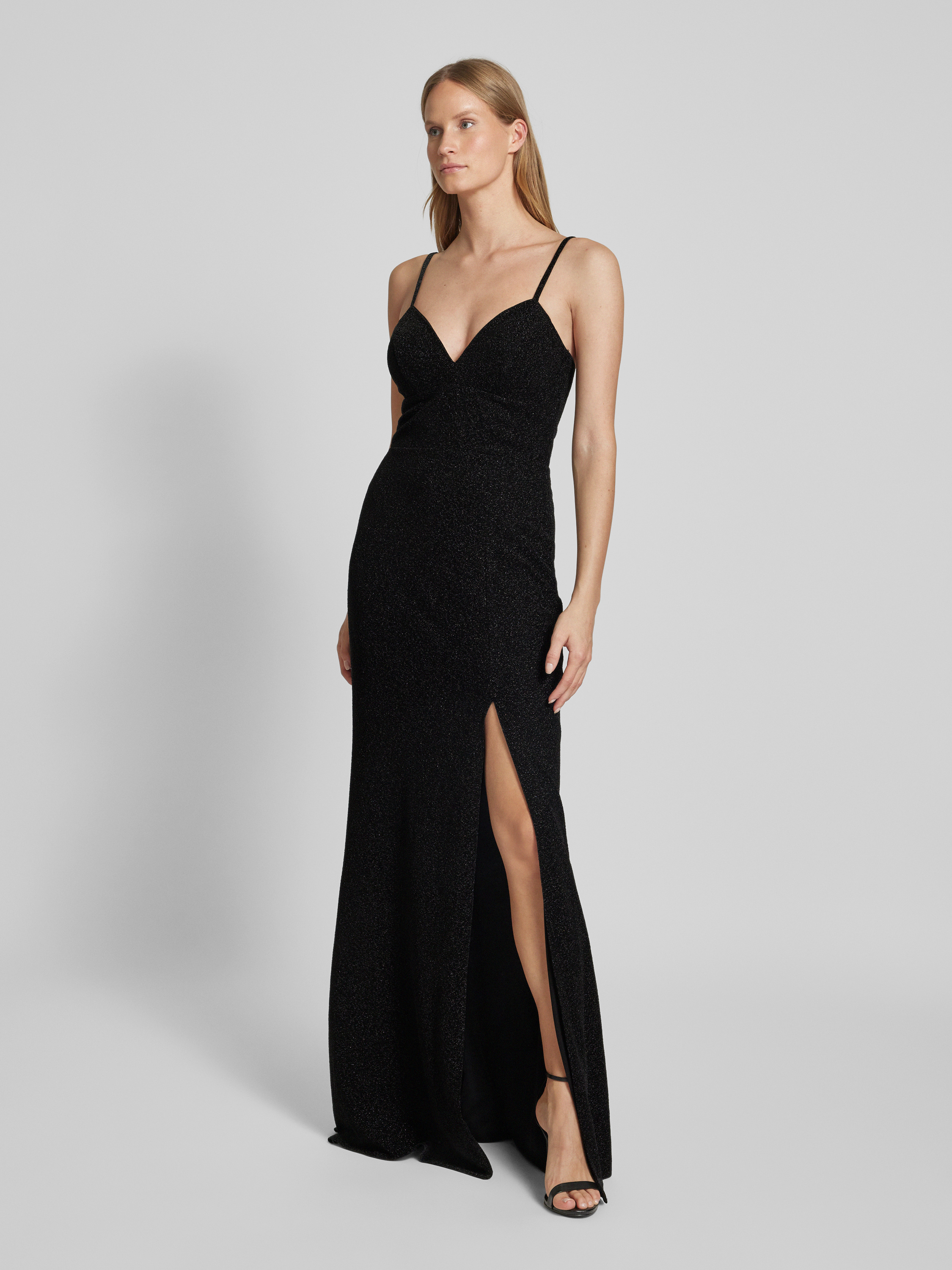 TROYDEN COLLECTION Abendkleid mit V-Ausschnitt (black) online kaufen