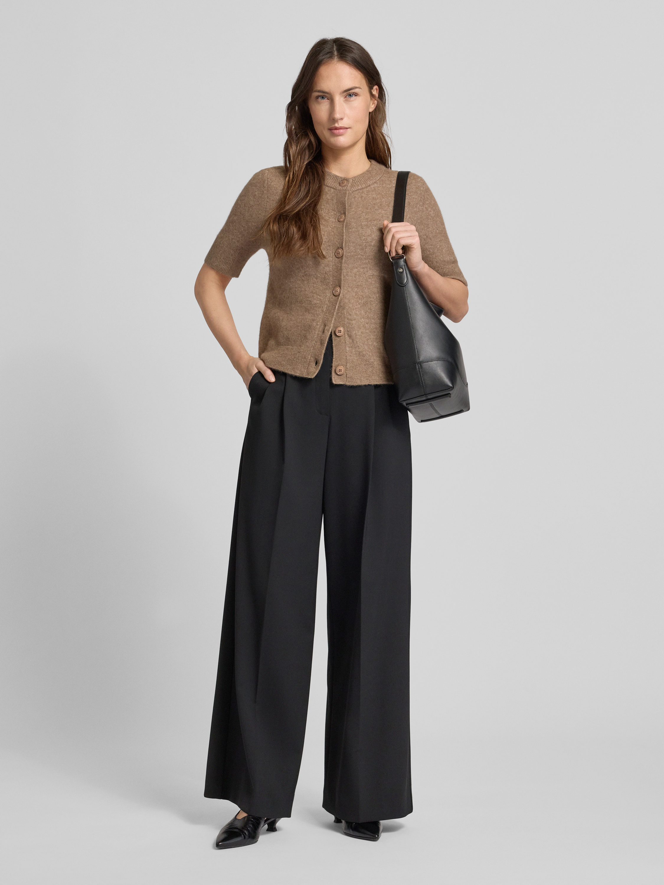 Samsøe Samsøe Regular Fit Strickjacke aus Woll-Alpaka-Mix Modell 'NOURA ...