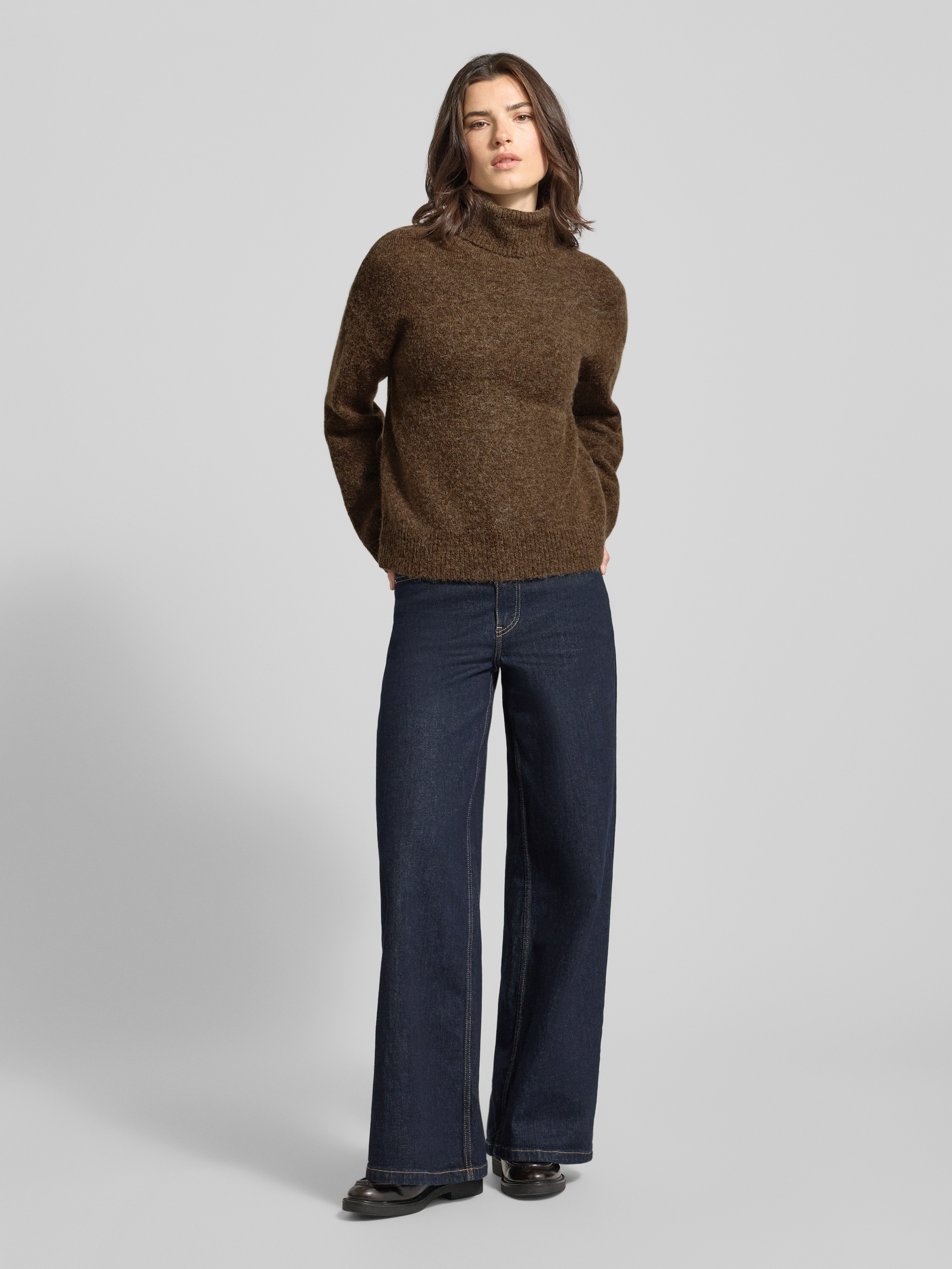 Selected Femme Relaxed fit coltrui van wolmix met alpaca, model 'LULU ...