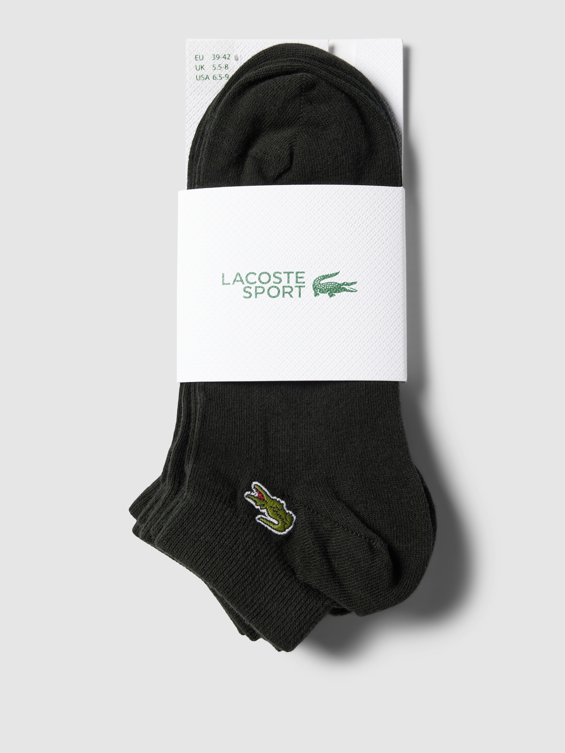 Lacoste Socken mit Logo-Stitching im 3er-Pack (black) online kaufen