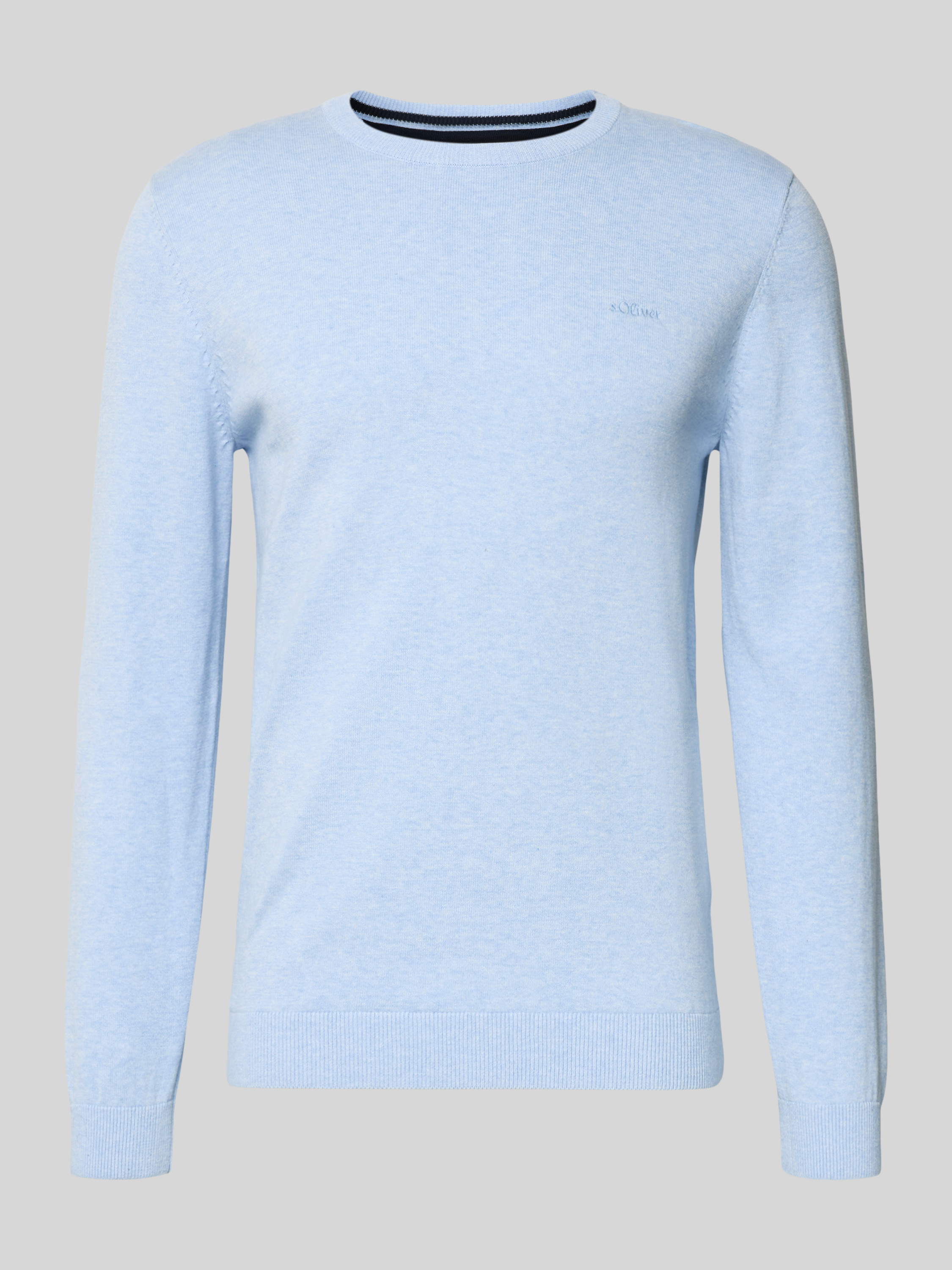s.Oliver RED LABEL Regular fit pullover van puur katoen in lichtblauw ...