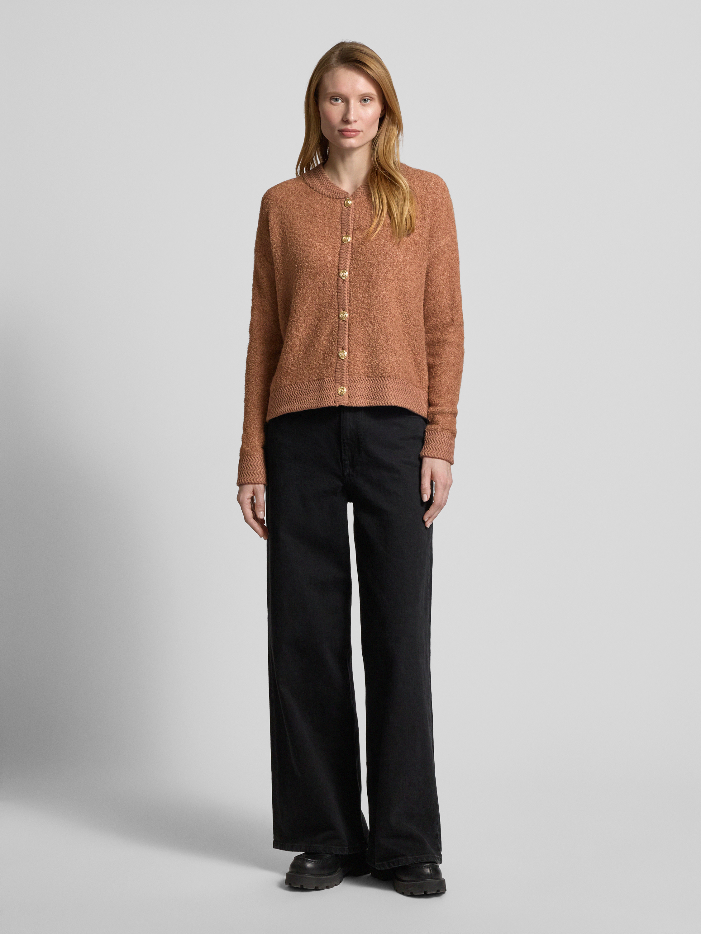 Christian Berg Woman Cardigan mit Knopfleiste (taupe) online kaufen