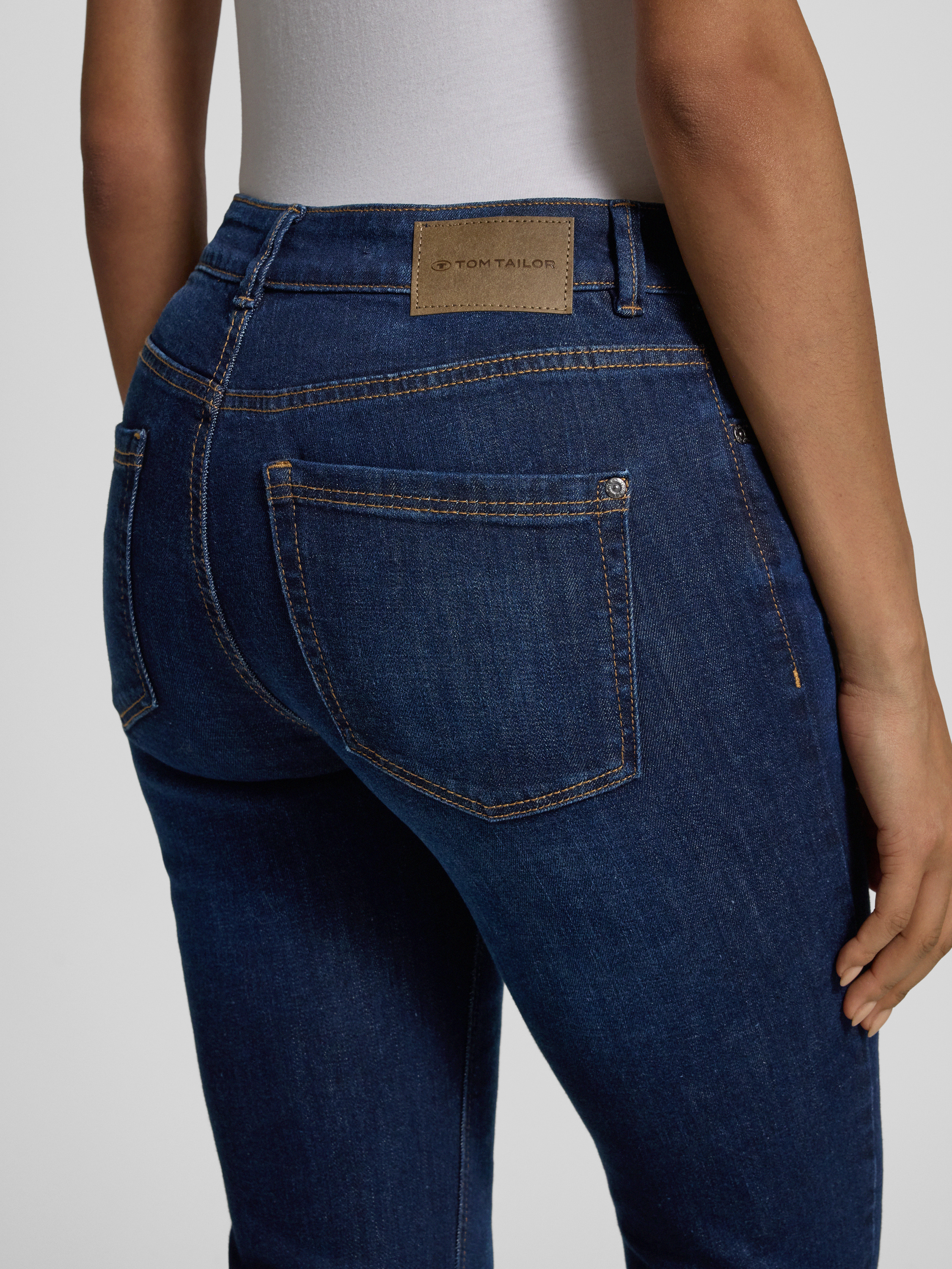 Kup online Tom Tailor Jeansy o kroju slim fit bootcut z mieszanki ...