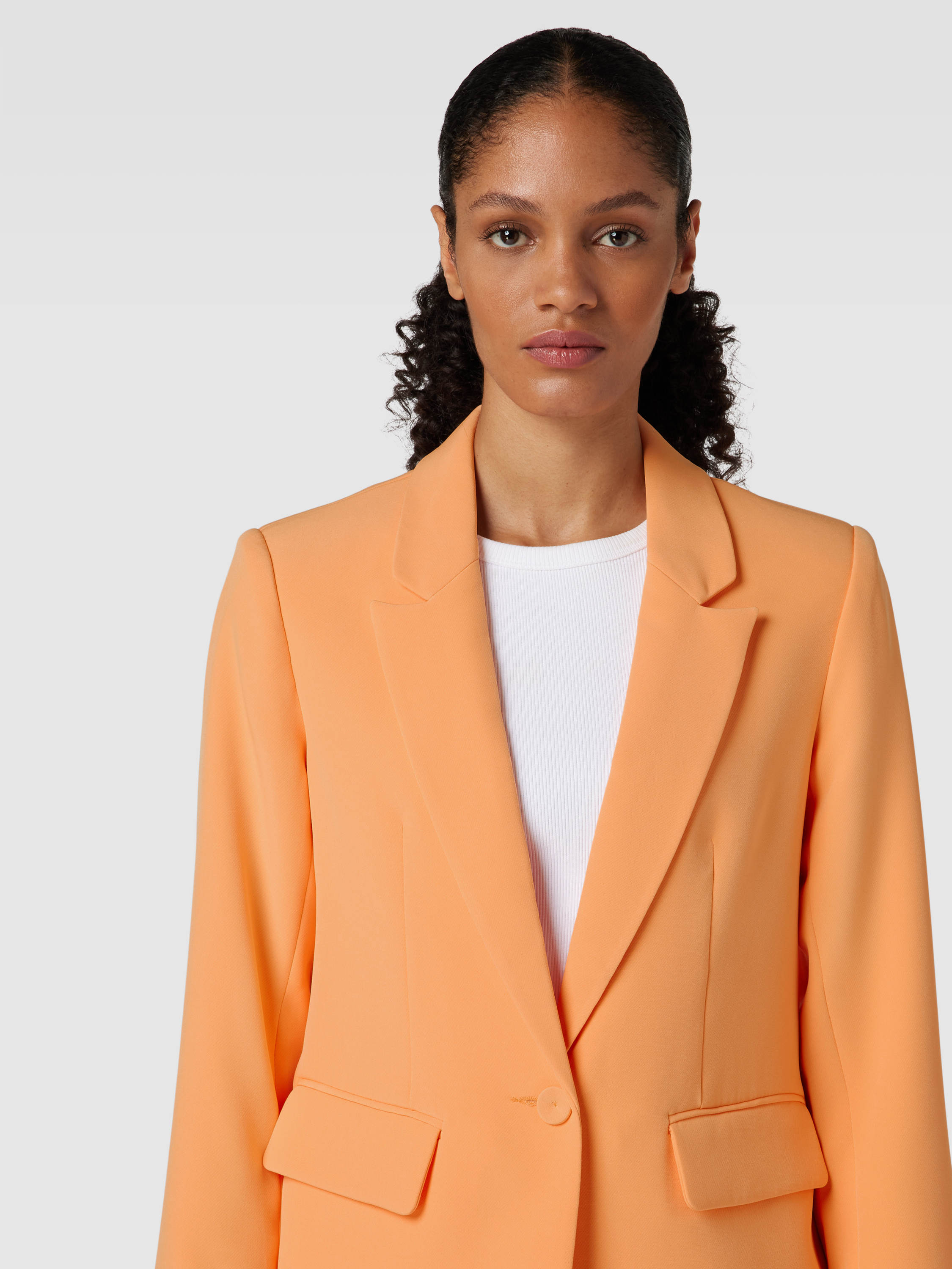 YAS Blazer met reverskraag, model 'Bluris' in oranje online kopen | P&C